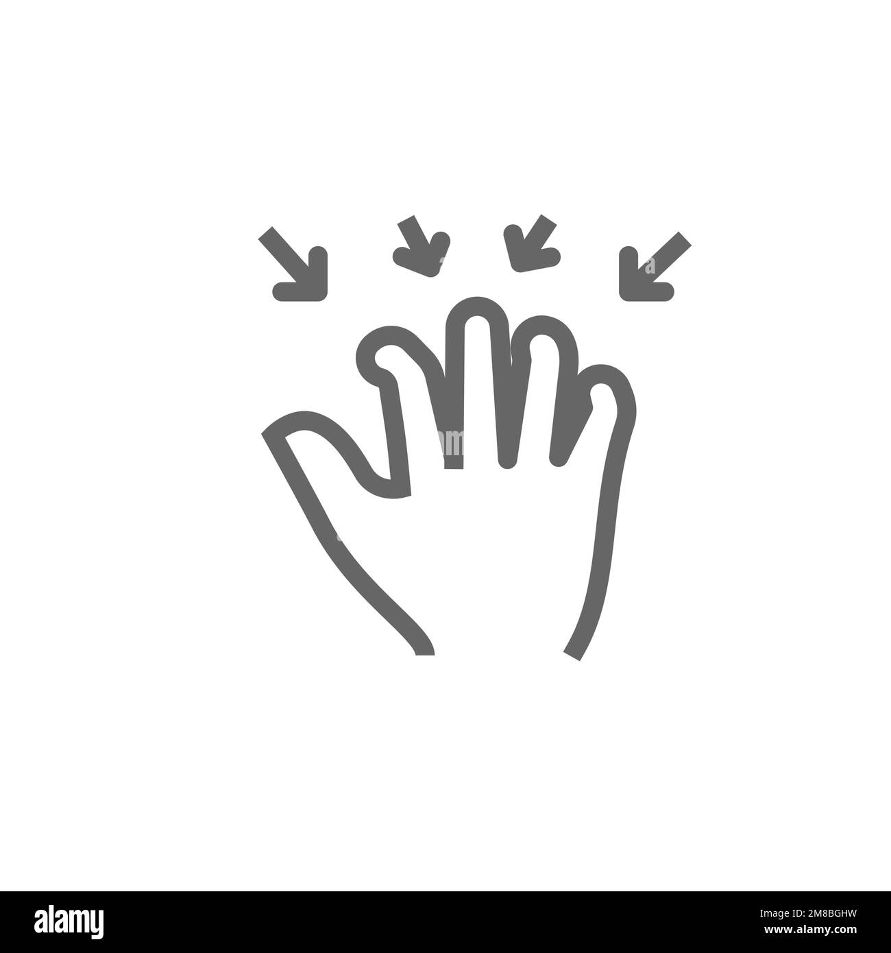 Collapse finger gesture icons, graphics resource templates, and vector ...