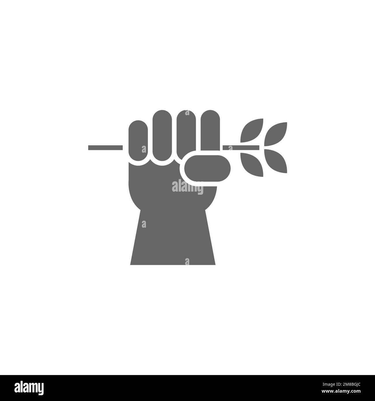 Hold olive branch icon, graphics resource template, vector illustration ...