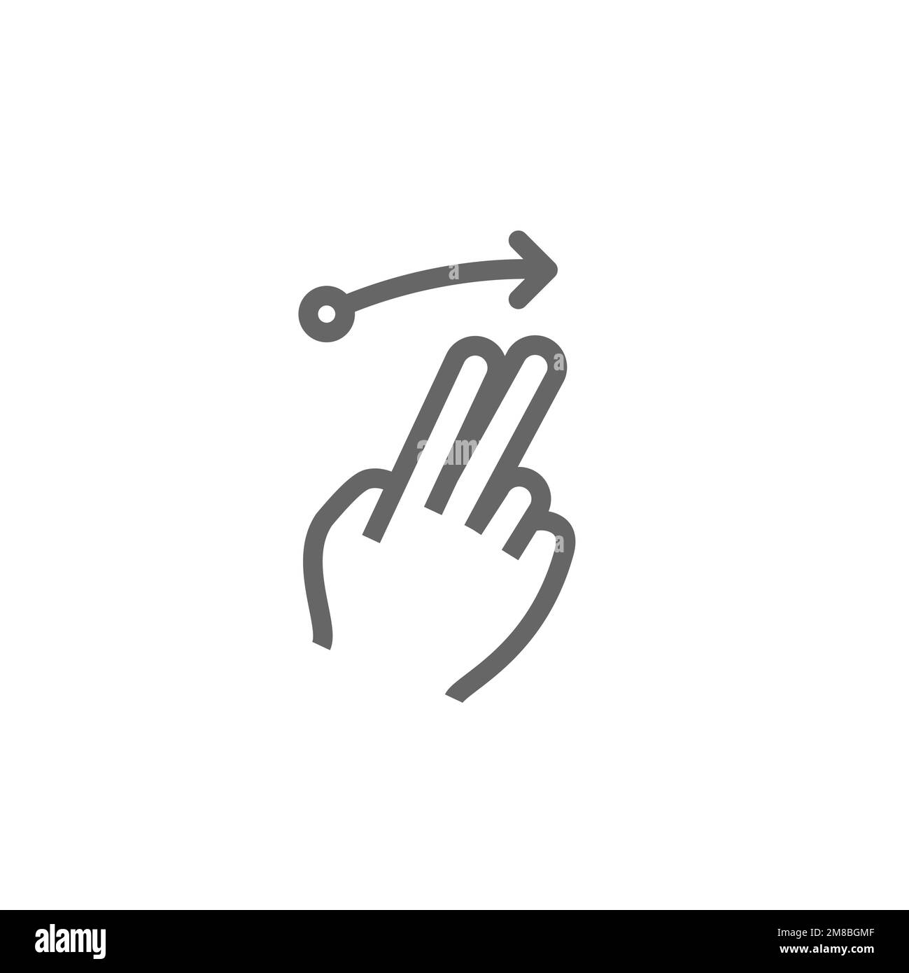 Right hand gesture icon, graphics resource template, vector ...