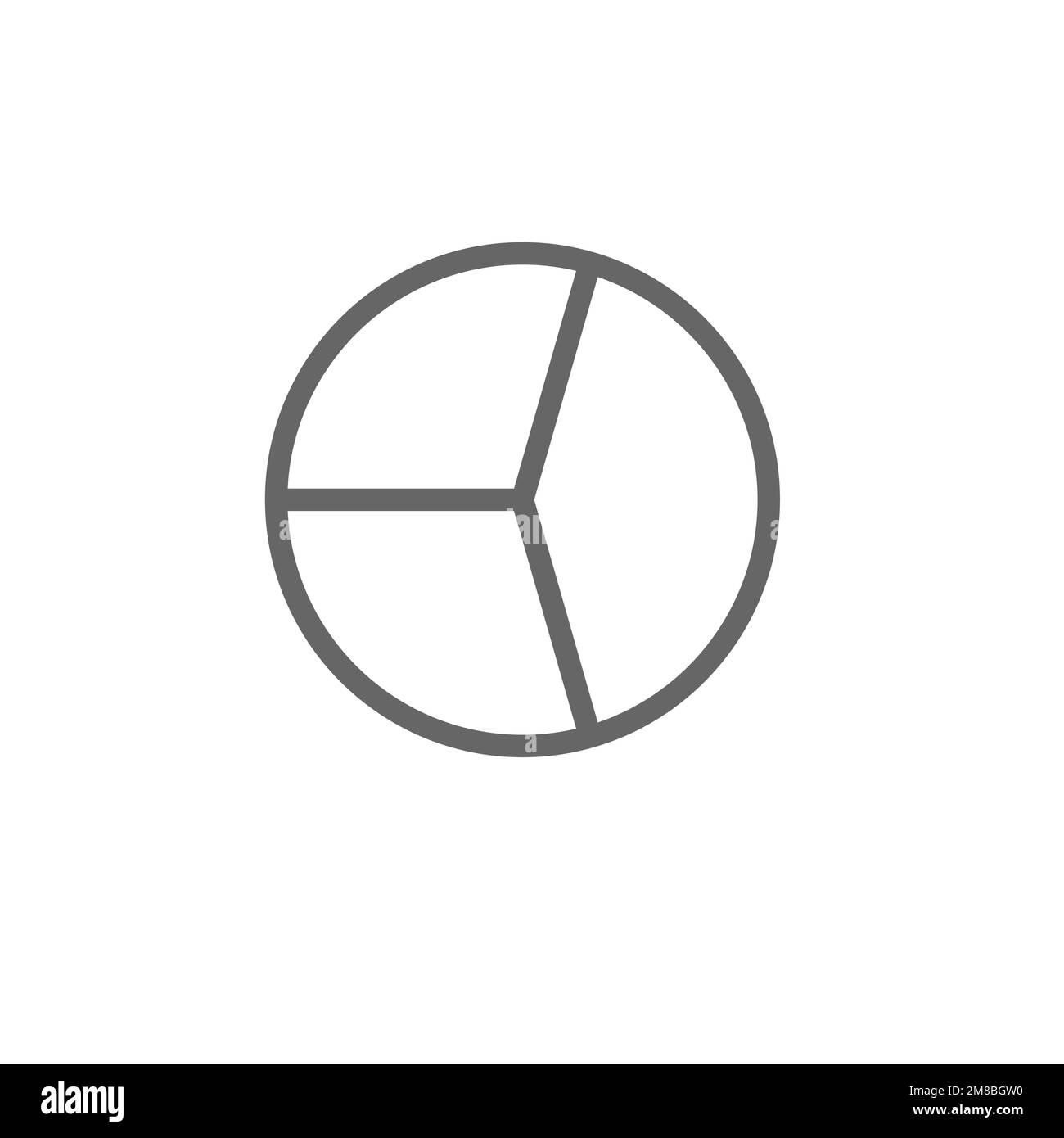 Pie chart icon, percentage graphic resource template, vector ...