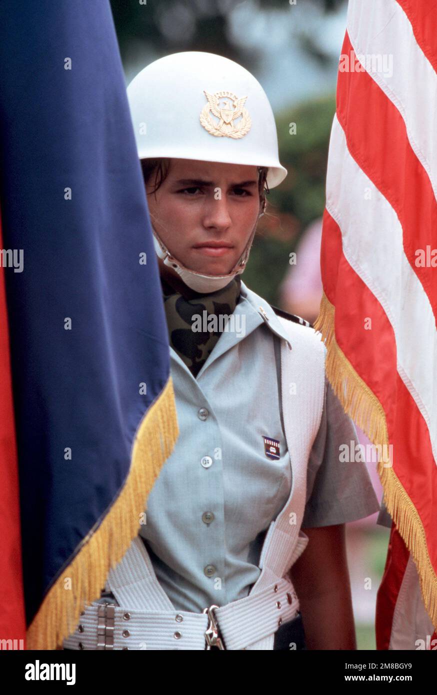 A student in the Balboa High School Junior Reserve Officers Training ...