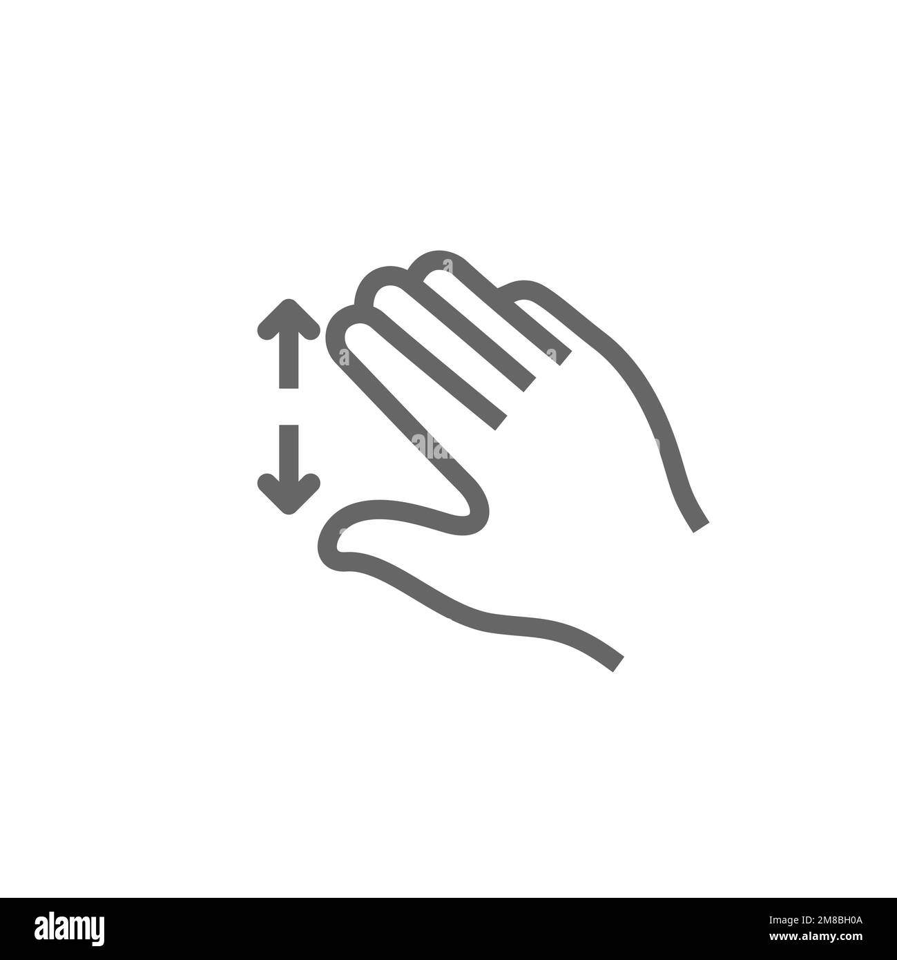 Expand the gesture icon up and down. Graphic resource template, vector ...
