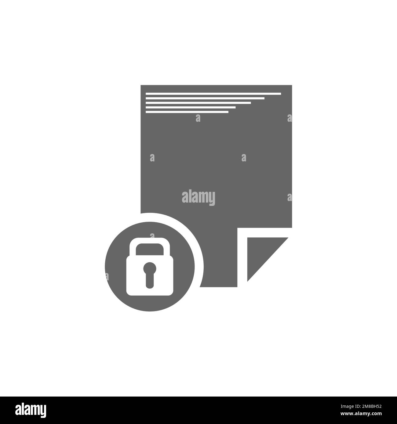 Confidential file icon, graphic resource template, vector illustration ...