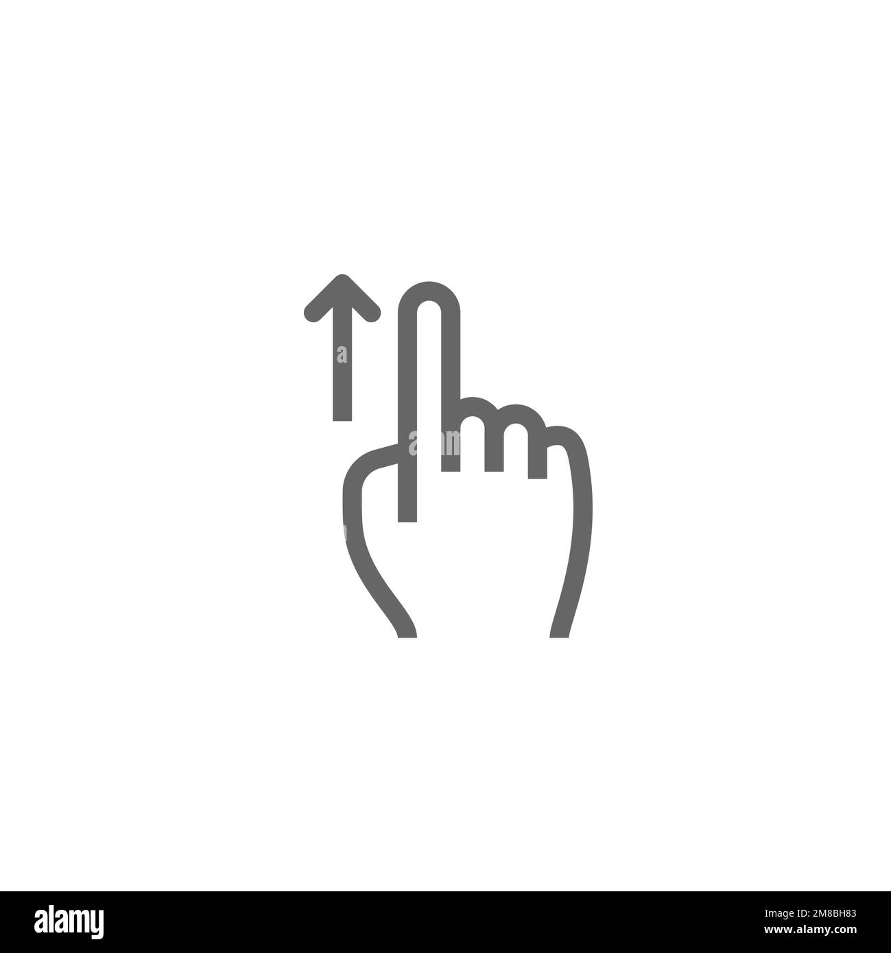 Slide up the gesture icon, graphics resource template, and vector ...