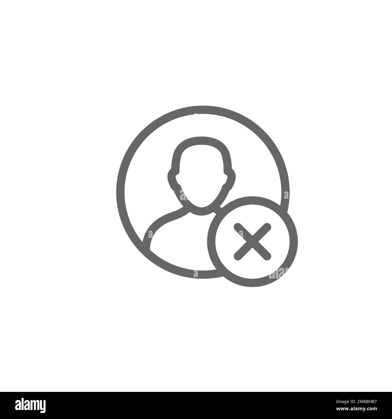 Error user icon, graphic resource template, vector illustration Stock ...