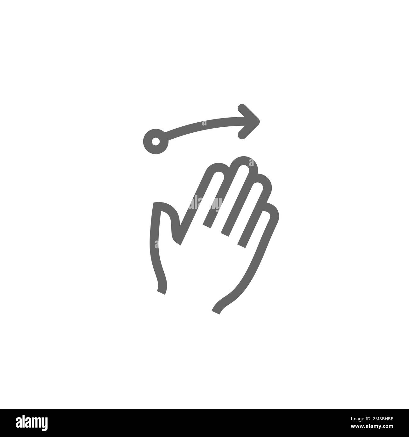 Slide the gesture icon up and to the right. Graphic resource template ...