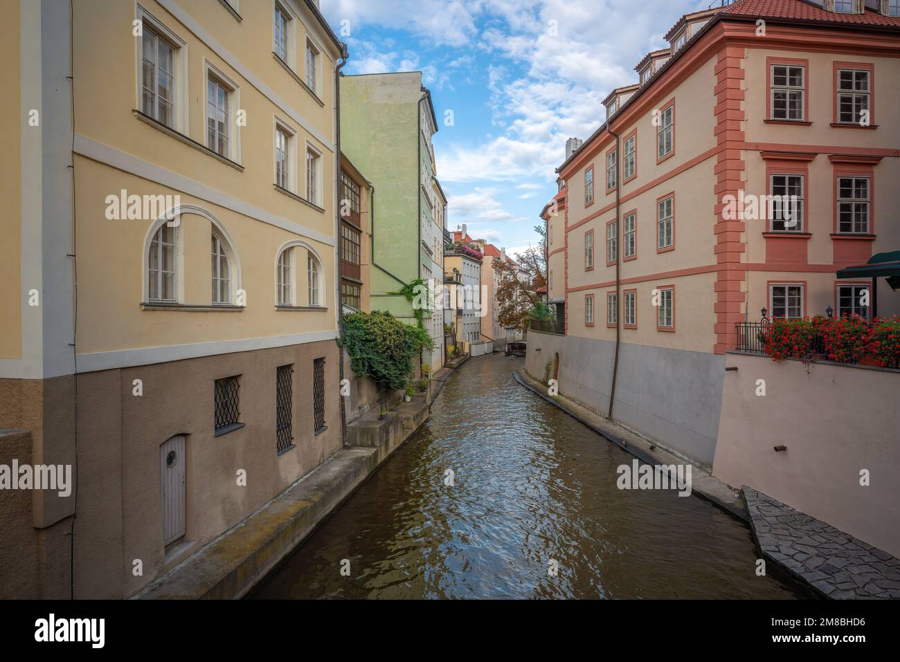 Prague Little Venice - Certovka Canal - Prague, Czech Republic Stock ...
