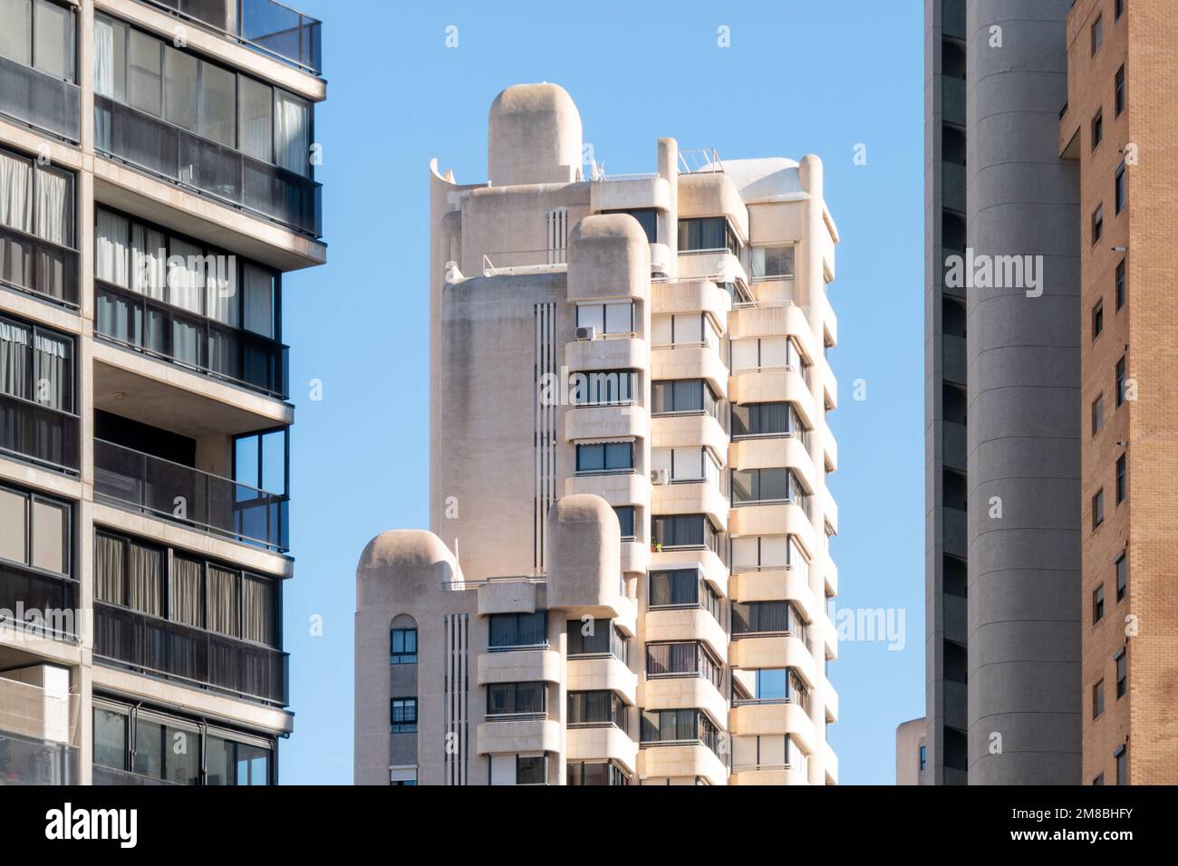 A high-rise residential building in Benidorm, Spain Stock Photo - Alamy