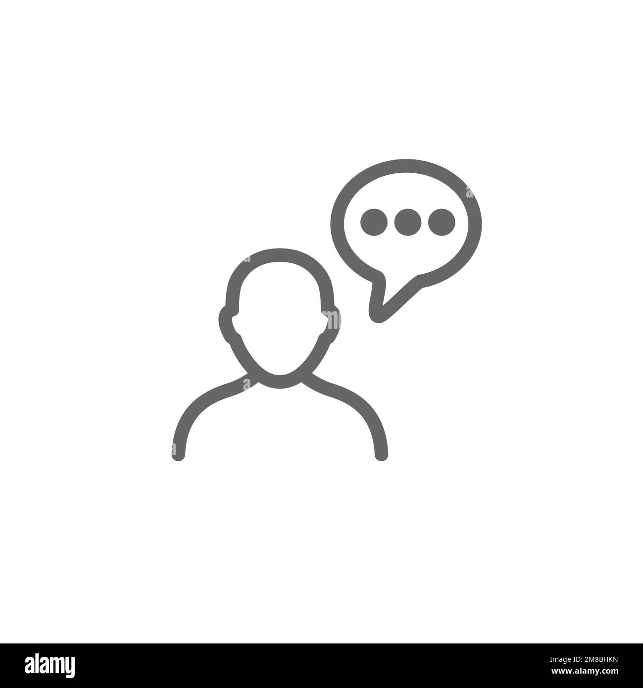 User opinion icon, graphic resource template, vector illustration Stock ...