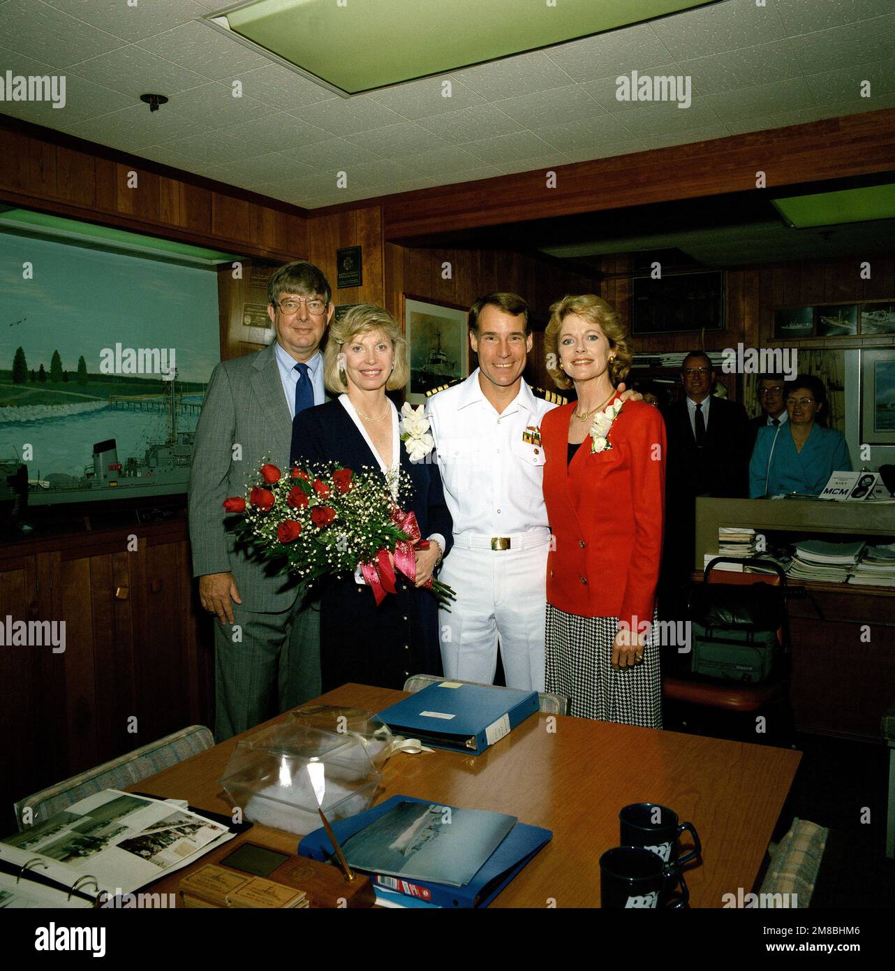 Rear Admiral Edward J. Hogan, USN (ret.): Mrs. Linda L. Hogan, ship's ...