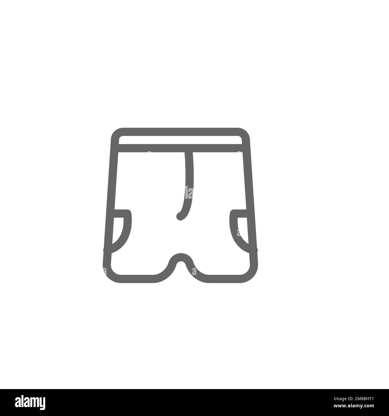 Shorts line icon. Graphic resource template, vector illustration Stock ...