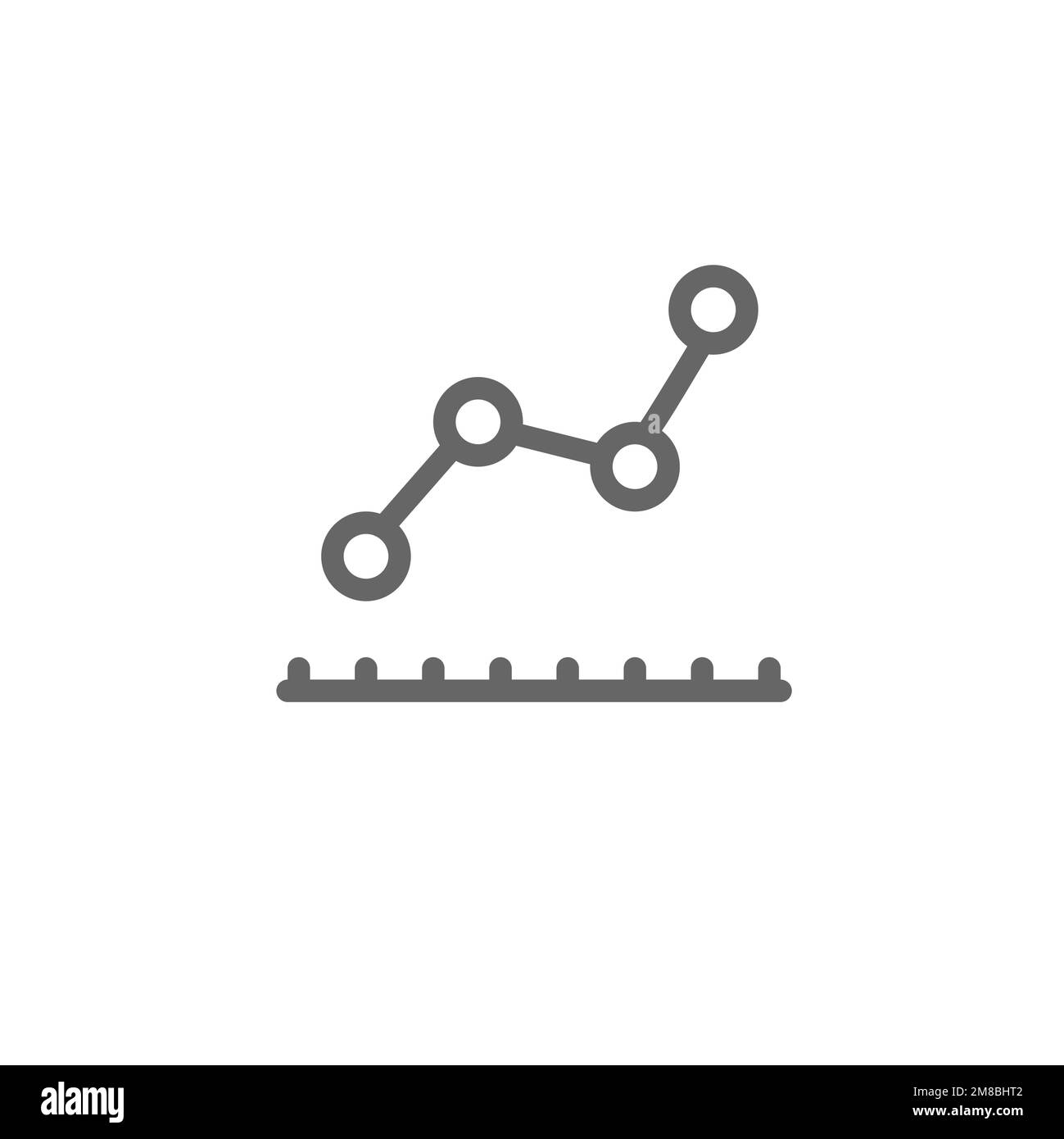 Line Statistic Chart Icon Graphic Resource Template Vector