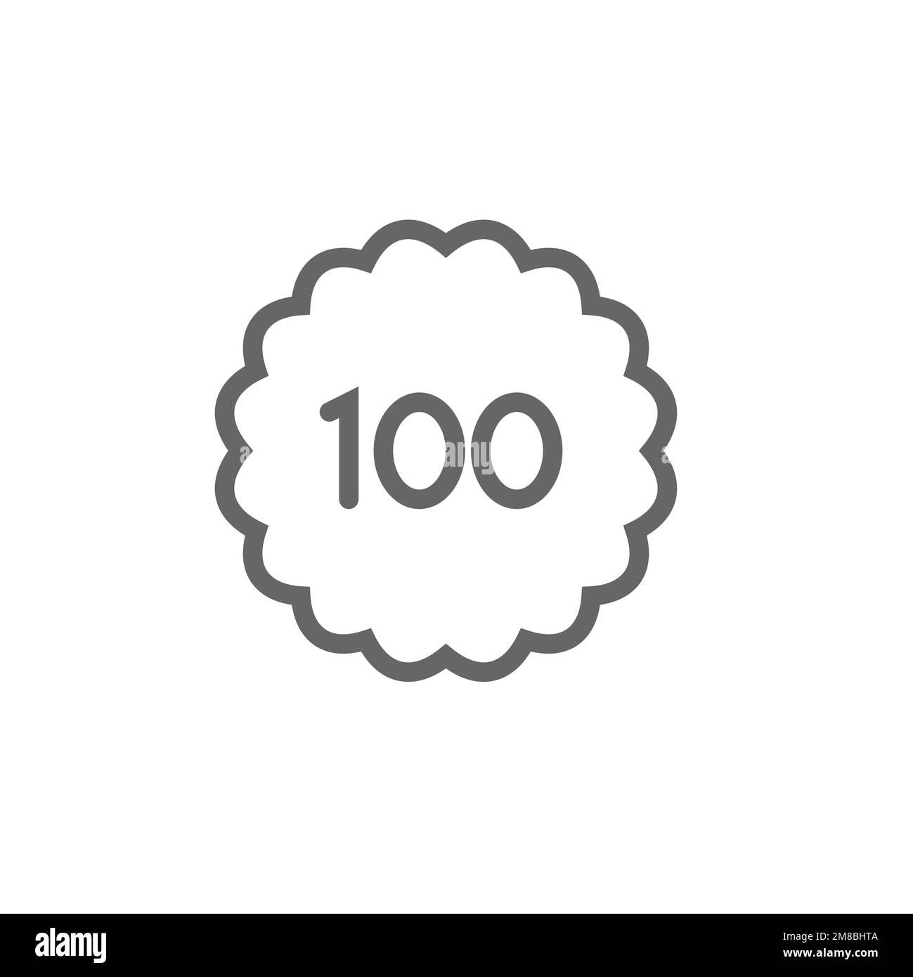 100 line icon. Graphic resource template, vector illustration Stock ... 100 line icon. Graphic resource template, vector illustration Stock ...