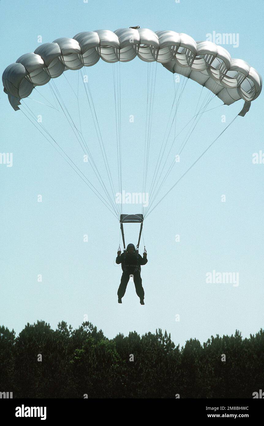 A High Altitude, Low Opening (HALO) parajumper the 21st Tactical Air ...