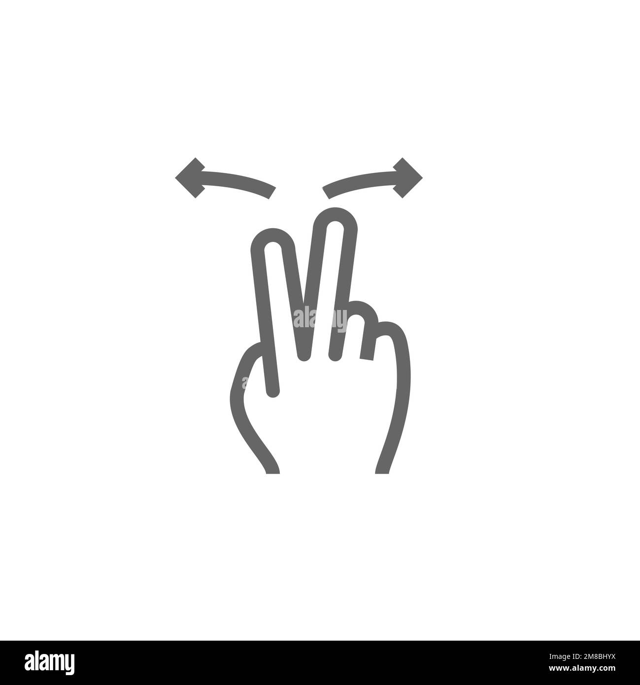 Open gesture icon, graphics resource template, vector illustration ...