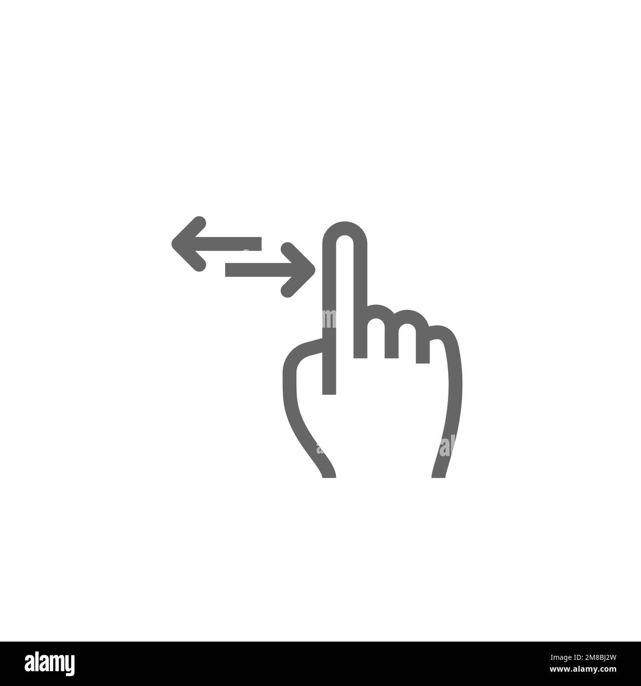 Left and right sliding gesture icons, graphics resource templates ...