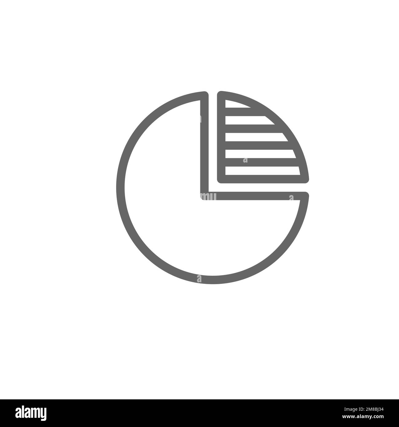 Pie chart icon, percentage graphic resource template, vector ...