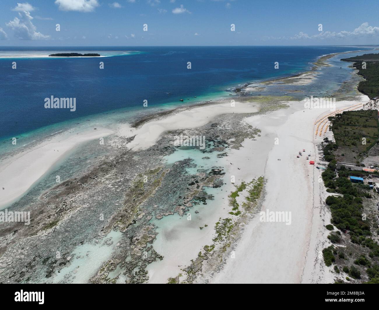 Zanzibar (Muyuni Beach on the largest island of the Zanzibar ...