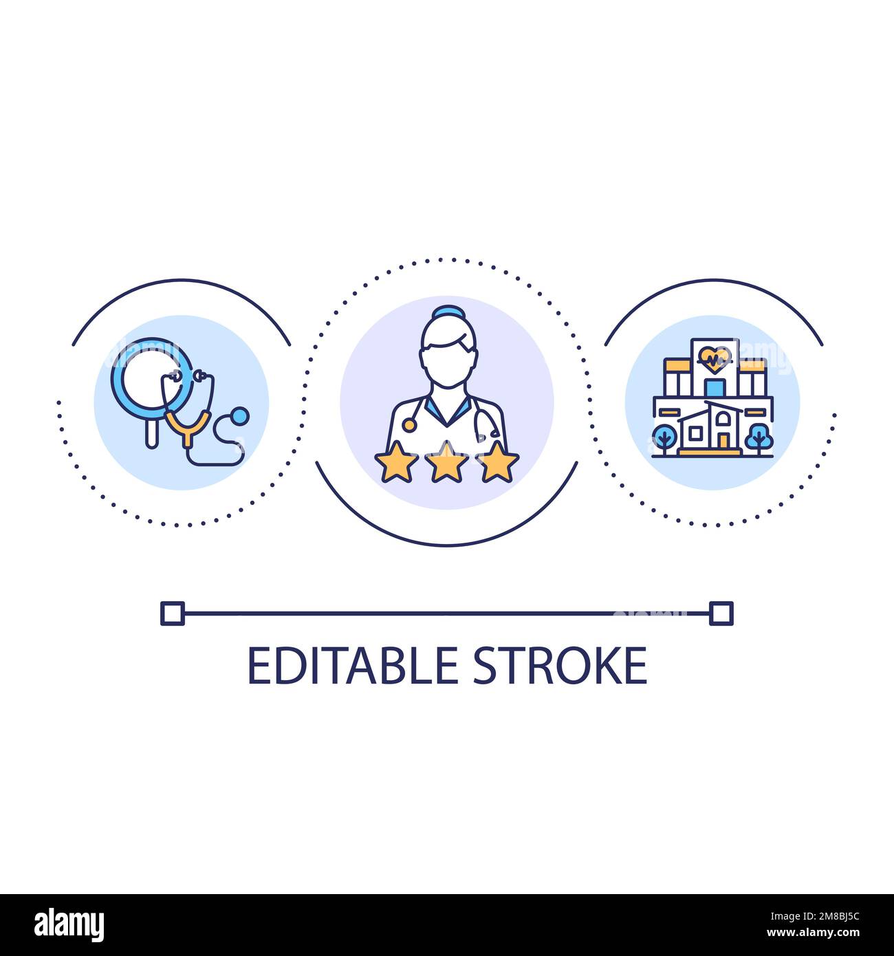 Clinical nurse loop concept icon Stock Vector Image & Art - Alamy