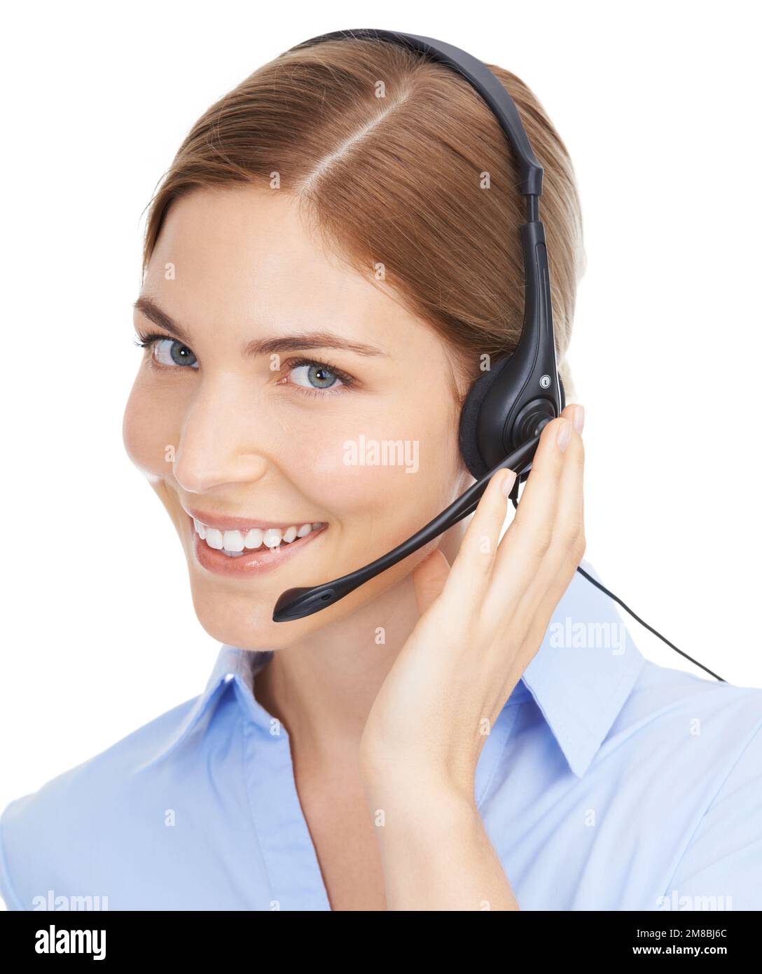 Callcenter phone call happy hi-res stock photography and images - Alamy