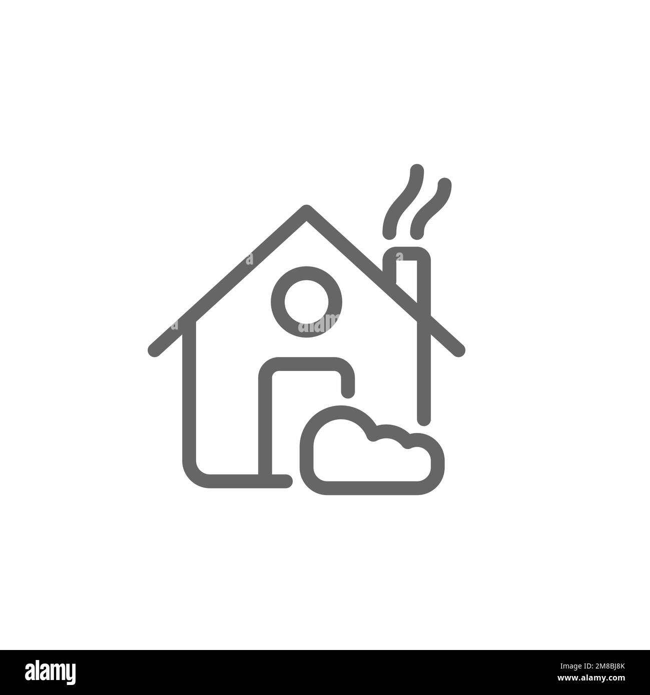 Home line icon. Graphic resource template, vector illustration Stock ...