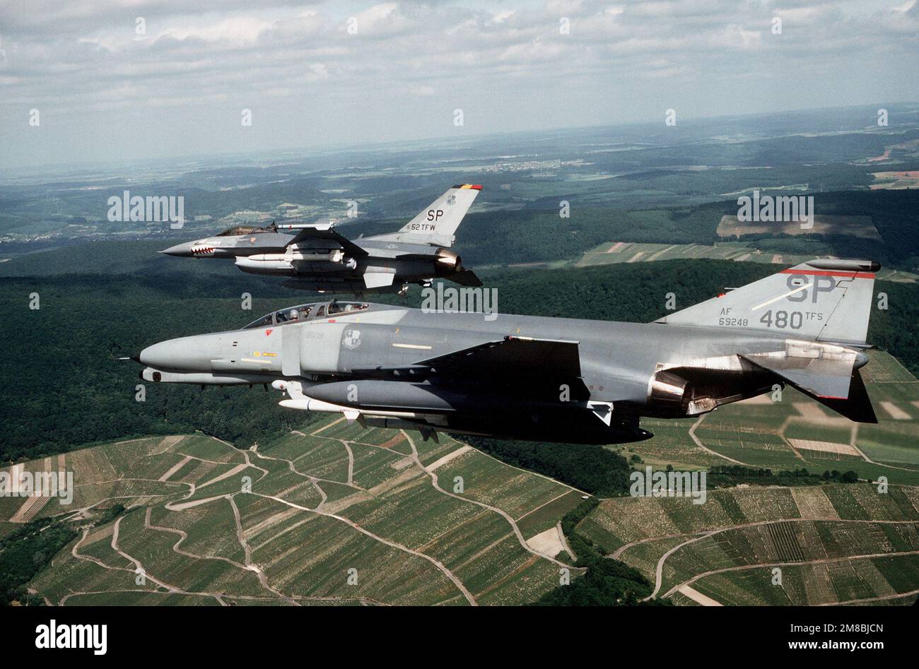 An F-4G Phantom II Wild Weasel aircraft from the 480th Tactical Fighter ...