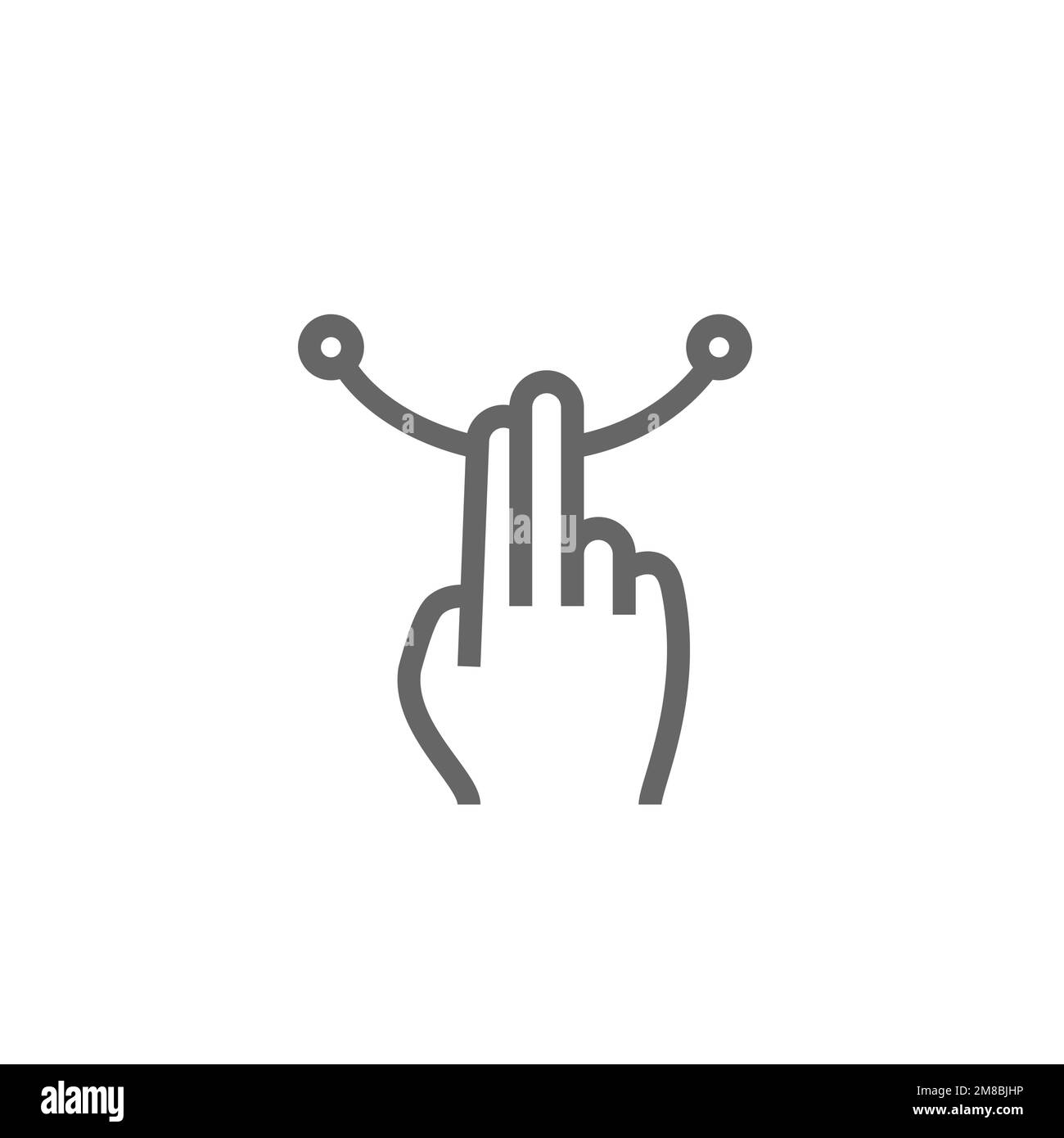 Left and right sliding gesture icons, graphics resource templates ...