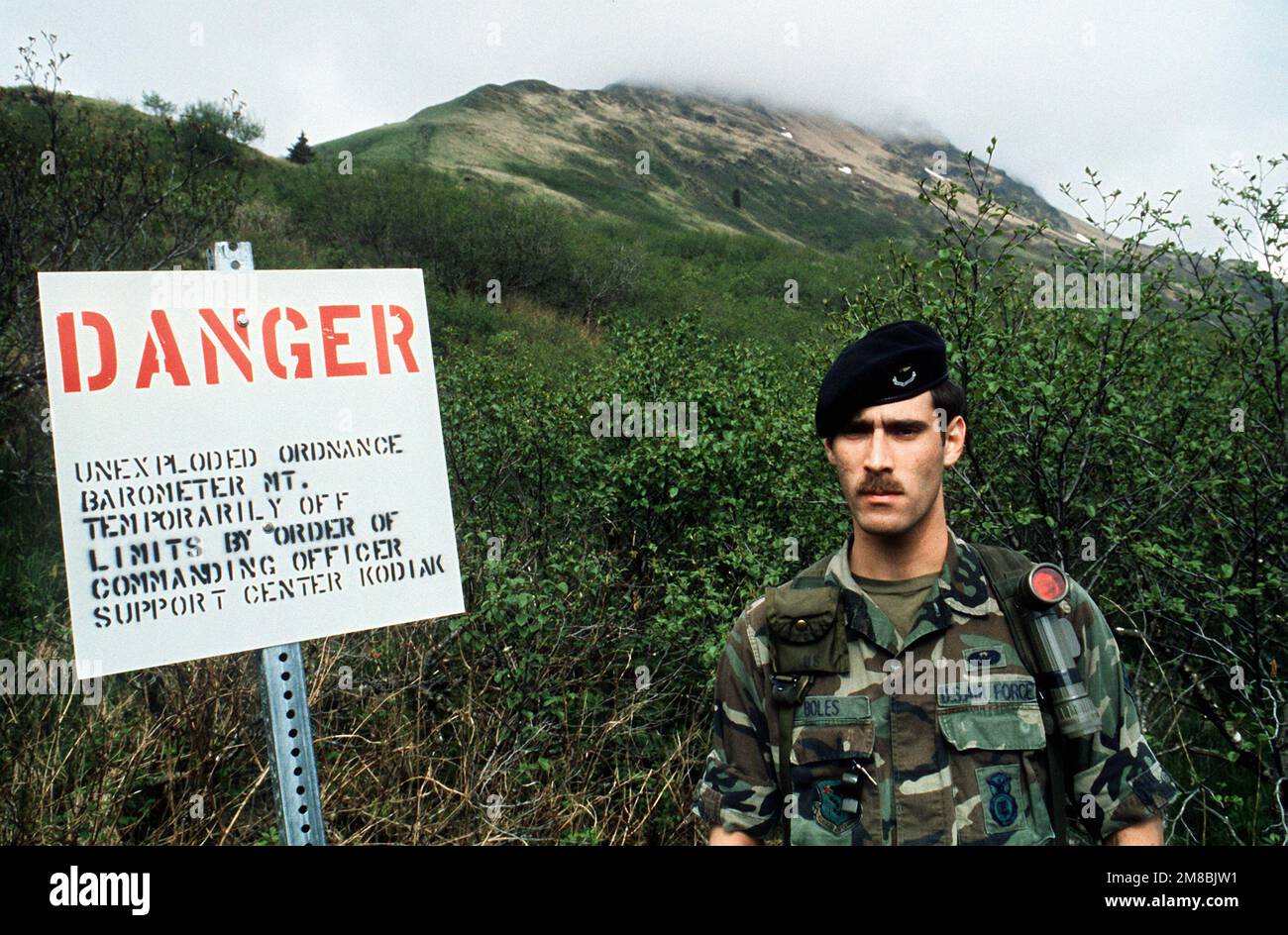 STAFF Sergeant Mike Boles of the 21st Security Police Squadron stands ...