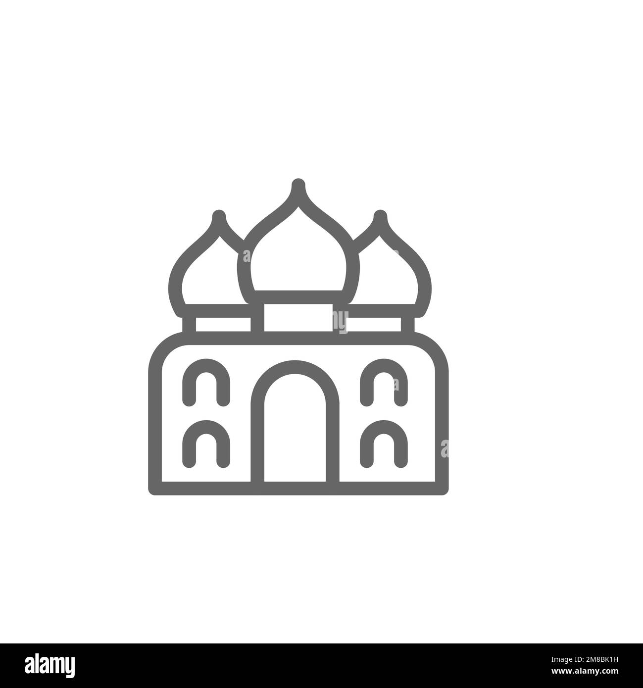 Mosque line icon. Graphic resource template, vector illustration Stock ...