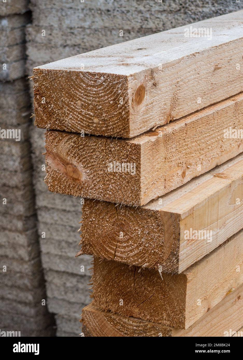 Lumber at a construction site Stock Photo - Alamy