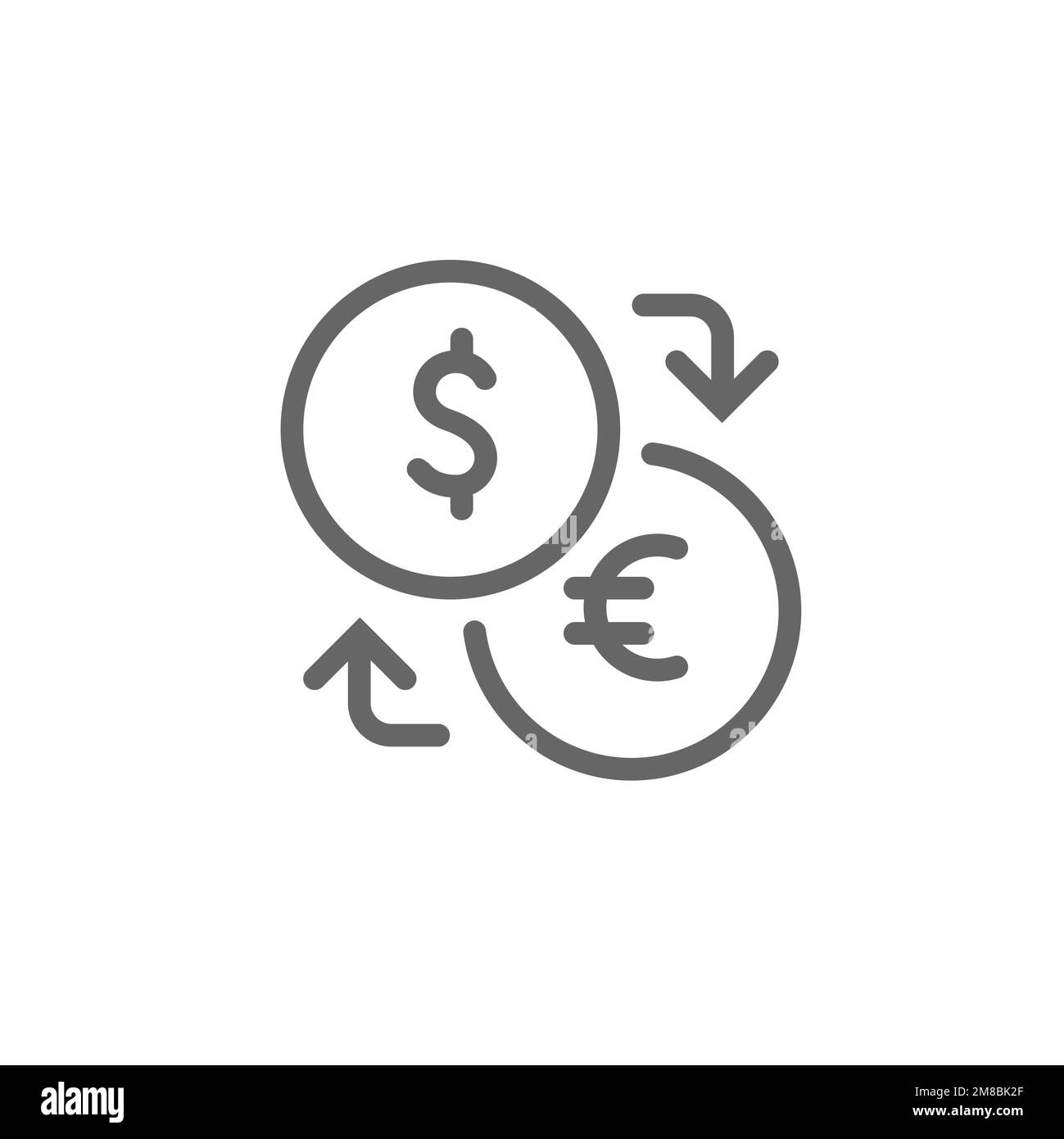 Dollar sterling swap line icon. Graphic resource template, vector ...