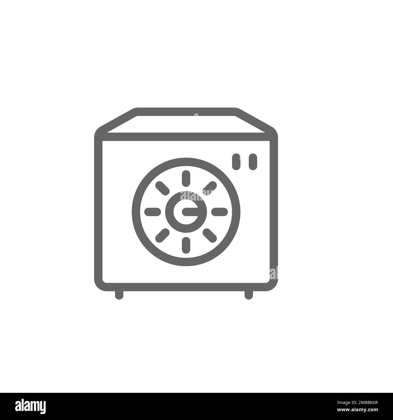 Safe line icon. Graphic resource template, vector illustration Stock ...