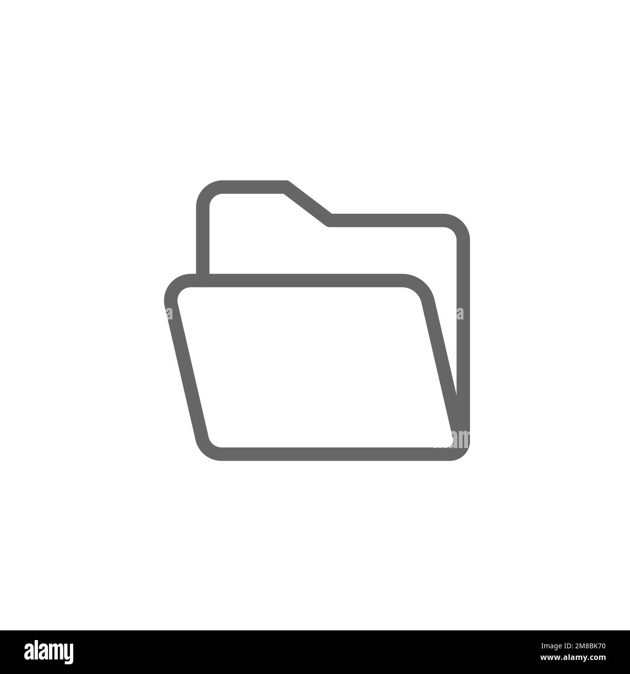 Folder line icon. Graphic resource template, vector illustration Stock ...