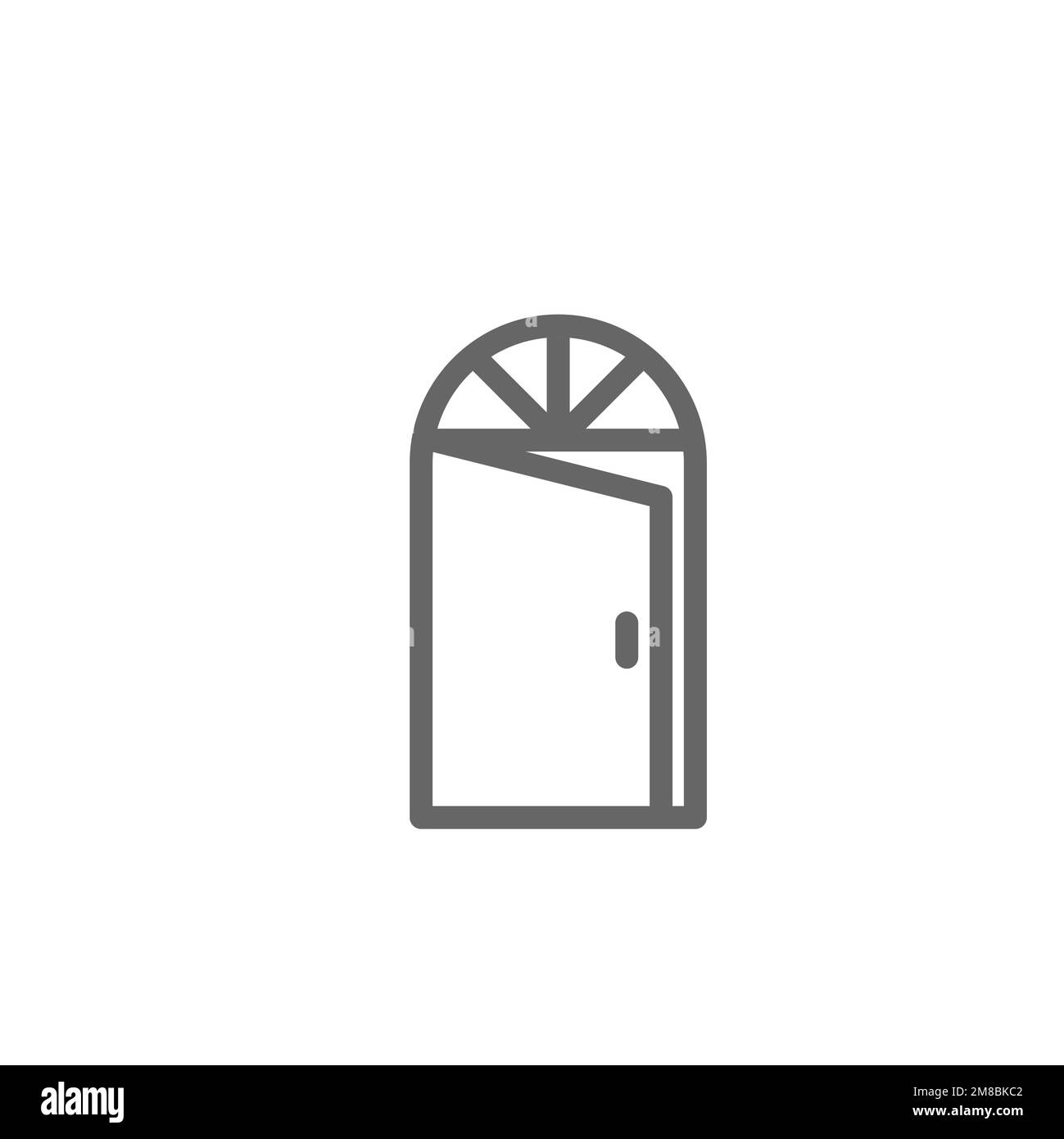 Door line icon. Graphic resource template, vector illustration Stock ...