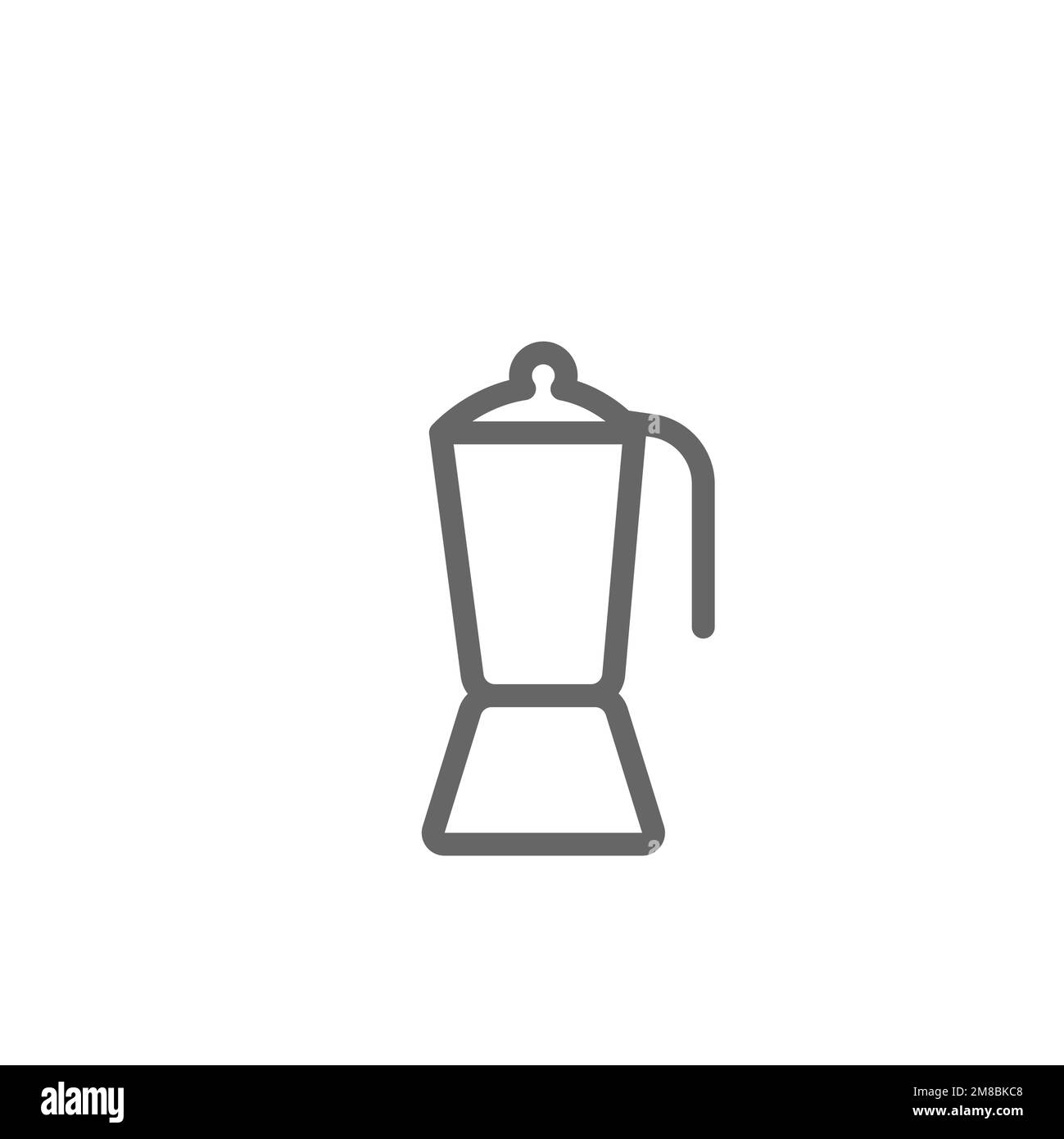 Electric kettle line icon. Graphic resource template, vector ...