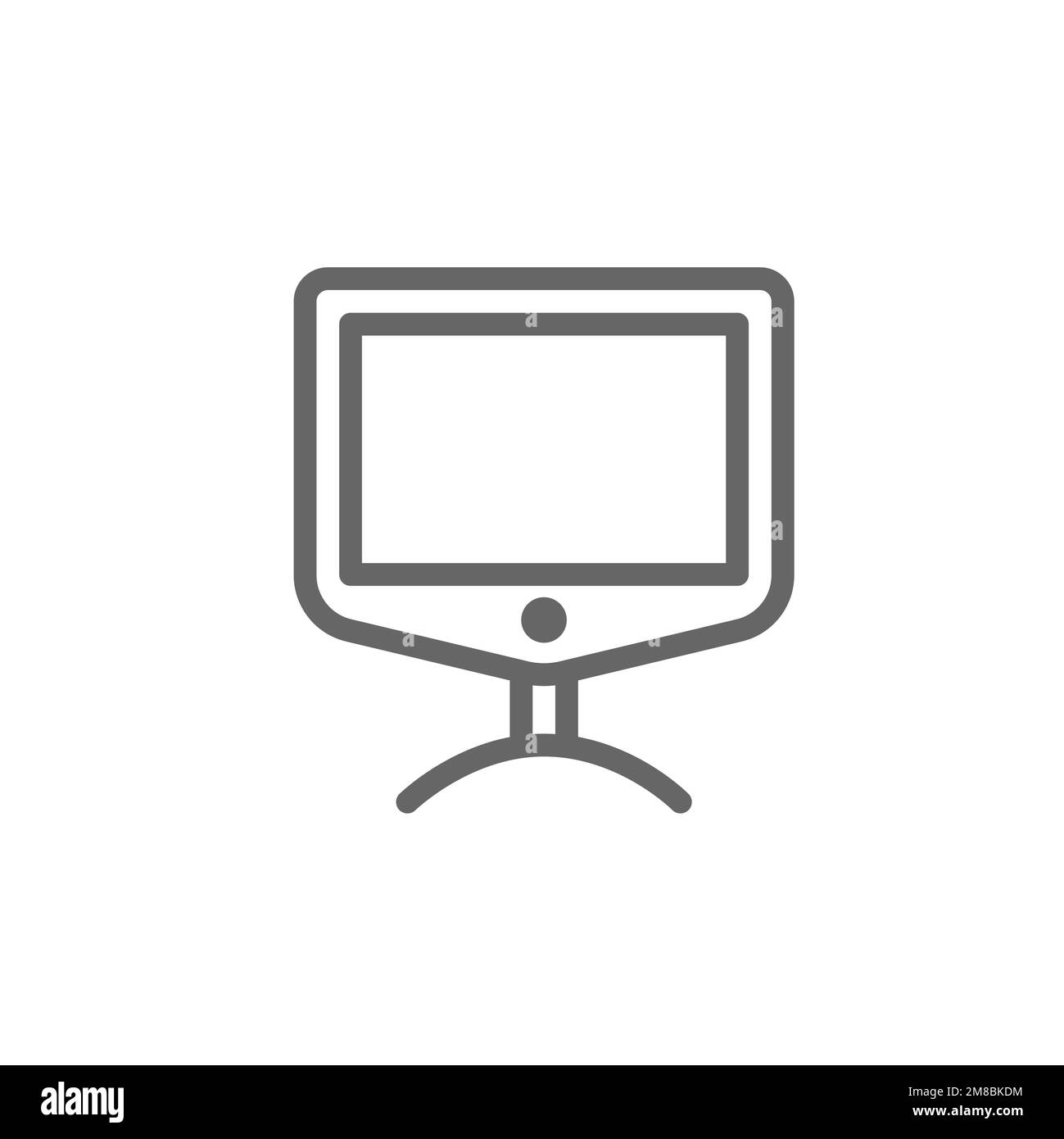 Display line icon. Graphic resource template, vector illustration Stock ...