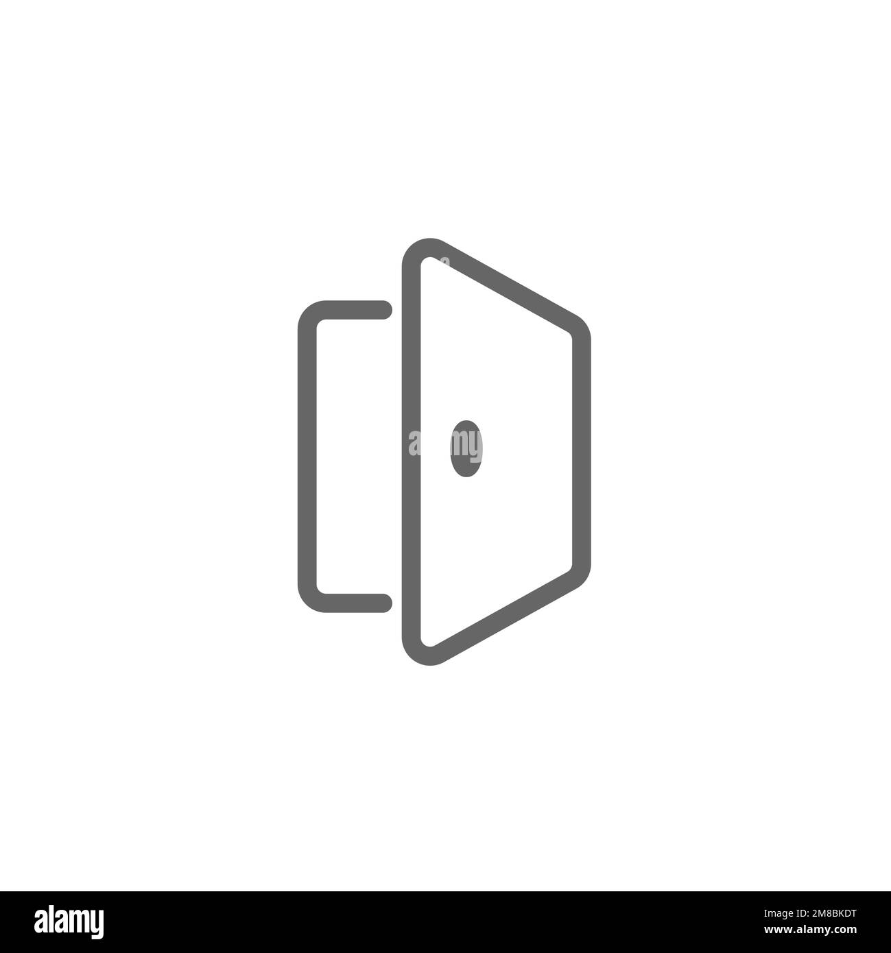 Door line icon. Graphic resource template, vector illustration Stock ...