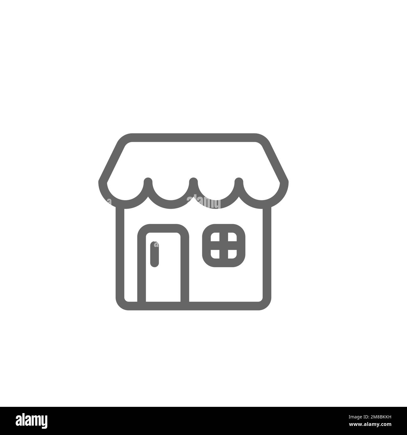 Store line icon. Graphic resource template, vector illustration Stock ...