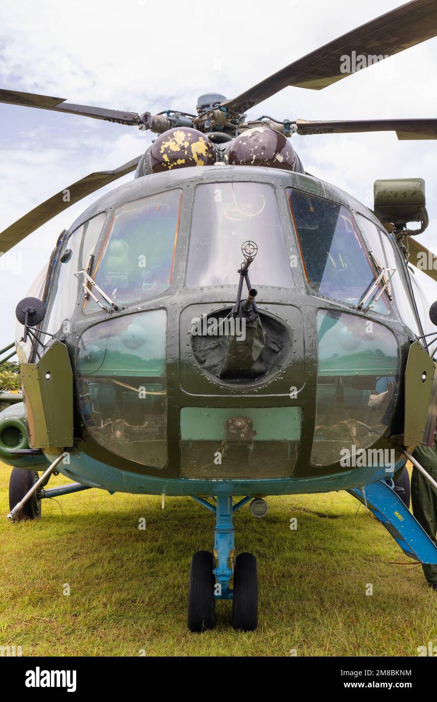 A MI-17 helicopter of the Cuban armed forces, Matanzas Stock Photo - Alamy