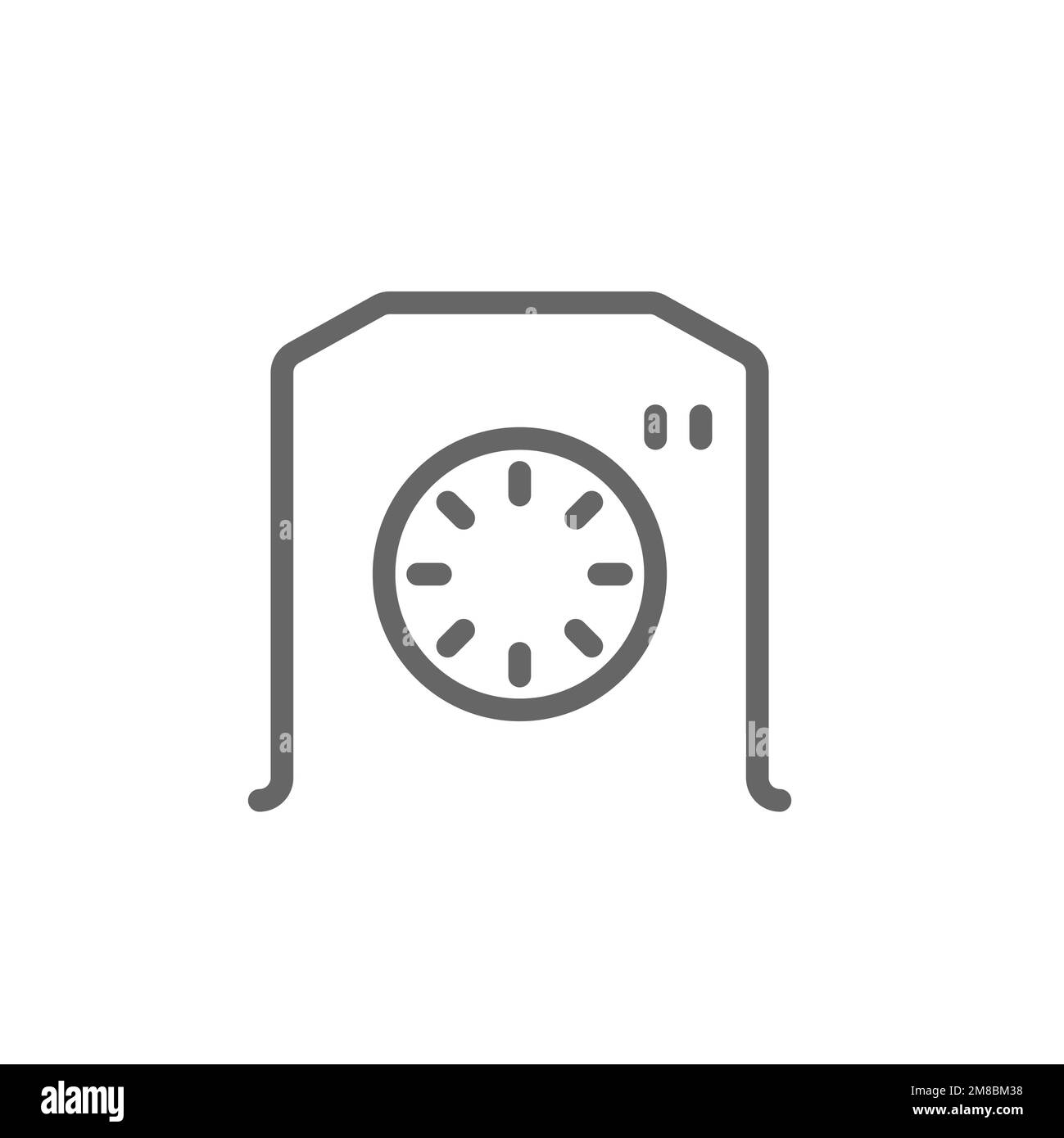Safe line icon. Graphic resource template, vector illustration Stock ...