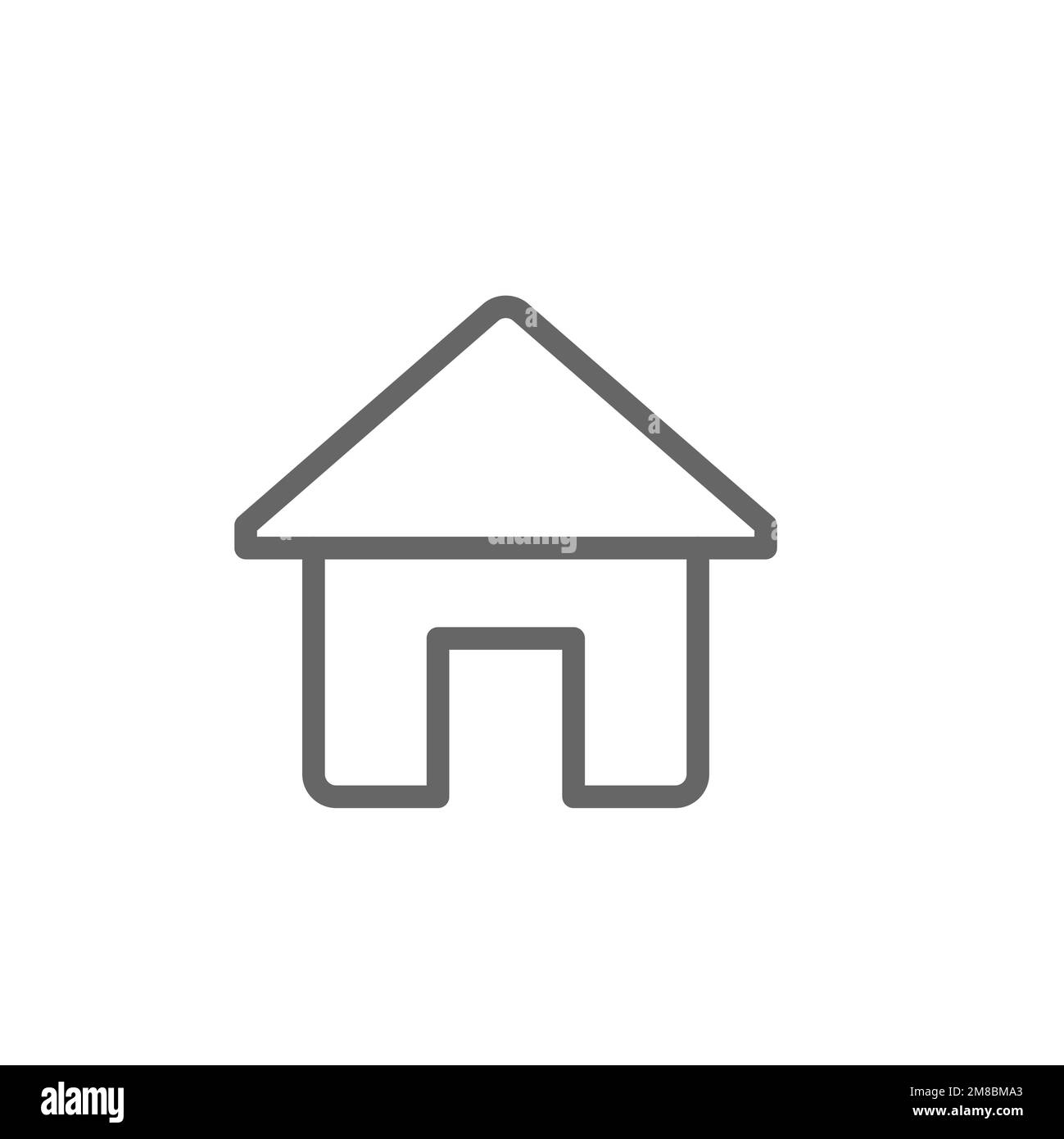 Home line icon. Graphic resource template, vector illustration Stock ...