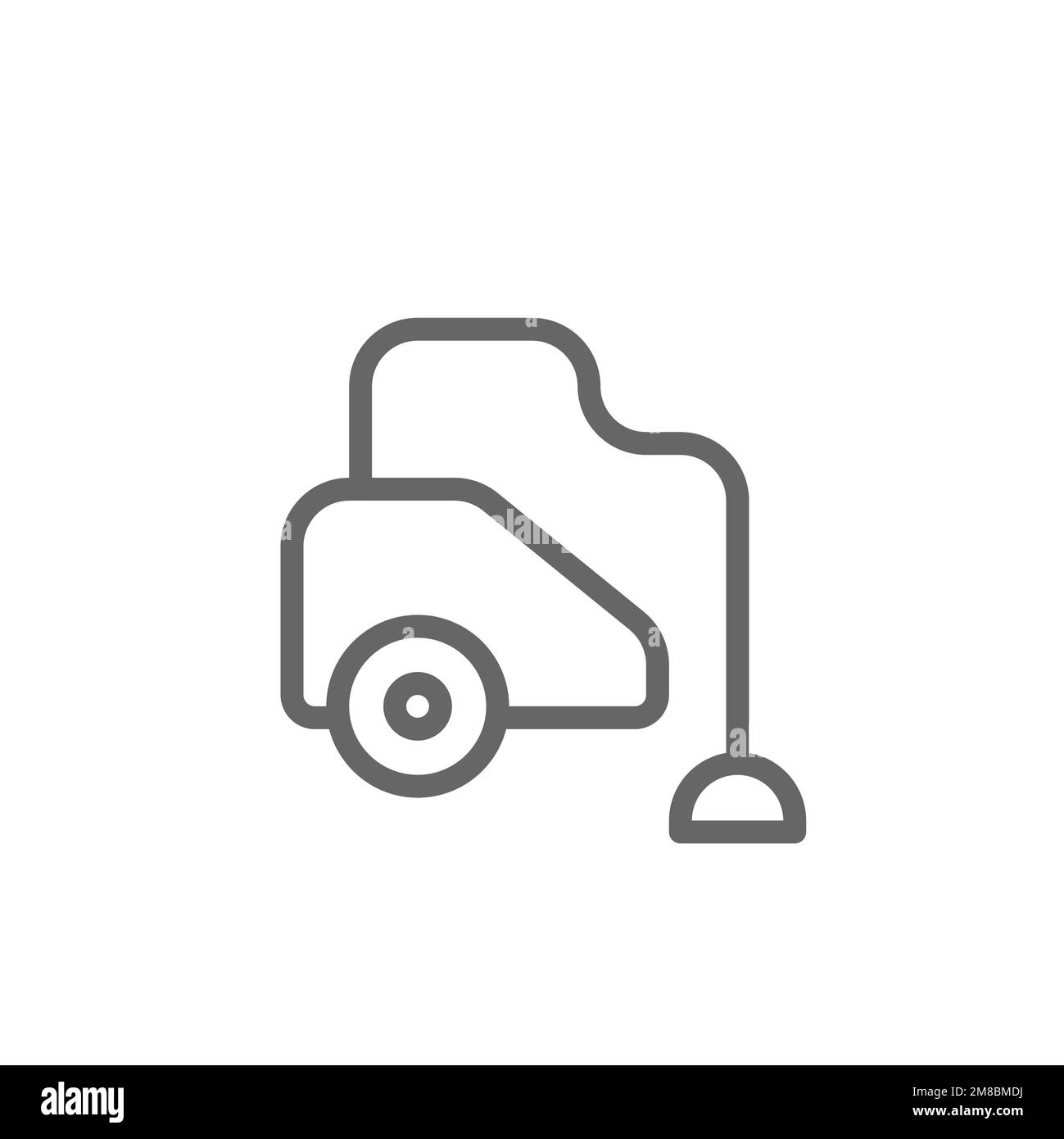 Vacuum cleaner line icon. Graphic resource template, vector ...