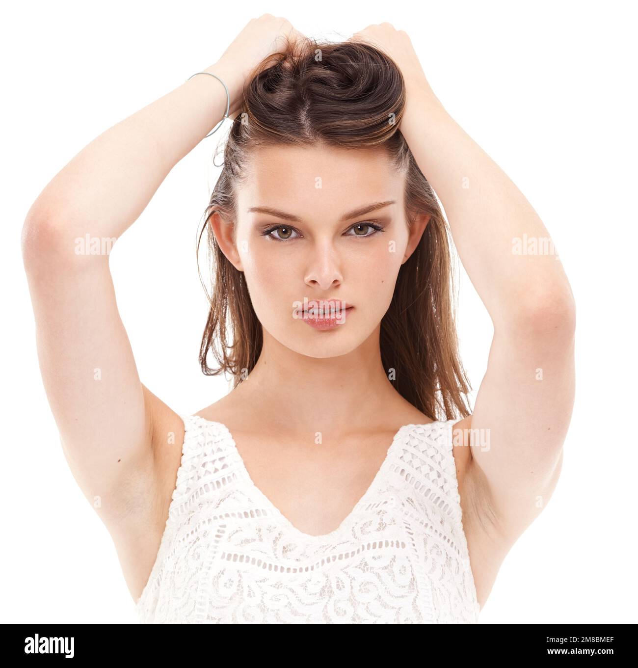 Beauty face skincare model Cut Out Stock Images & Pictures - Alamy