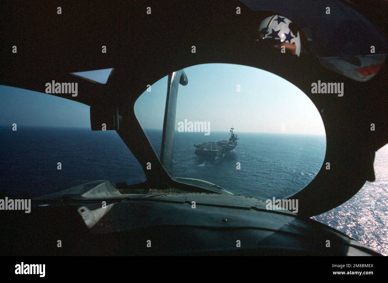 A view from the cockpit of an Attack Squadron 176 (VA-176) KA-6D ...