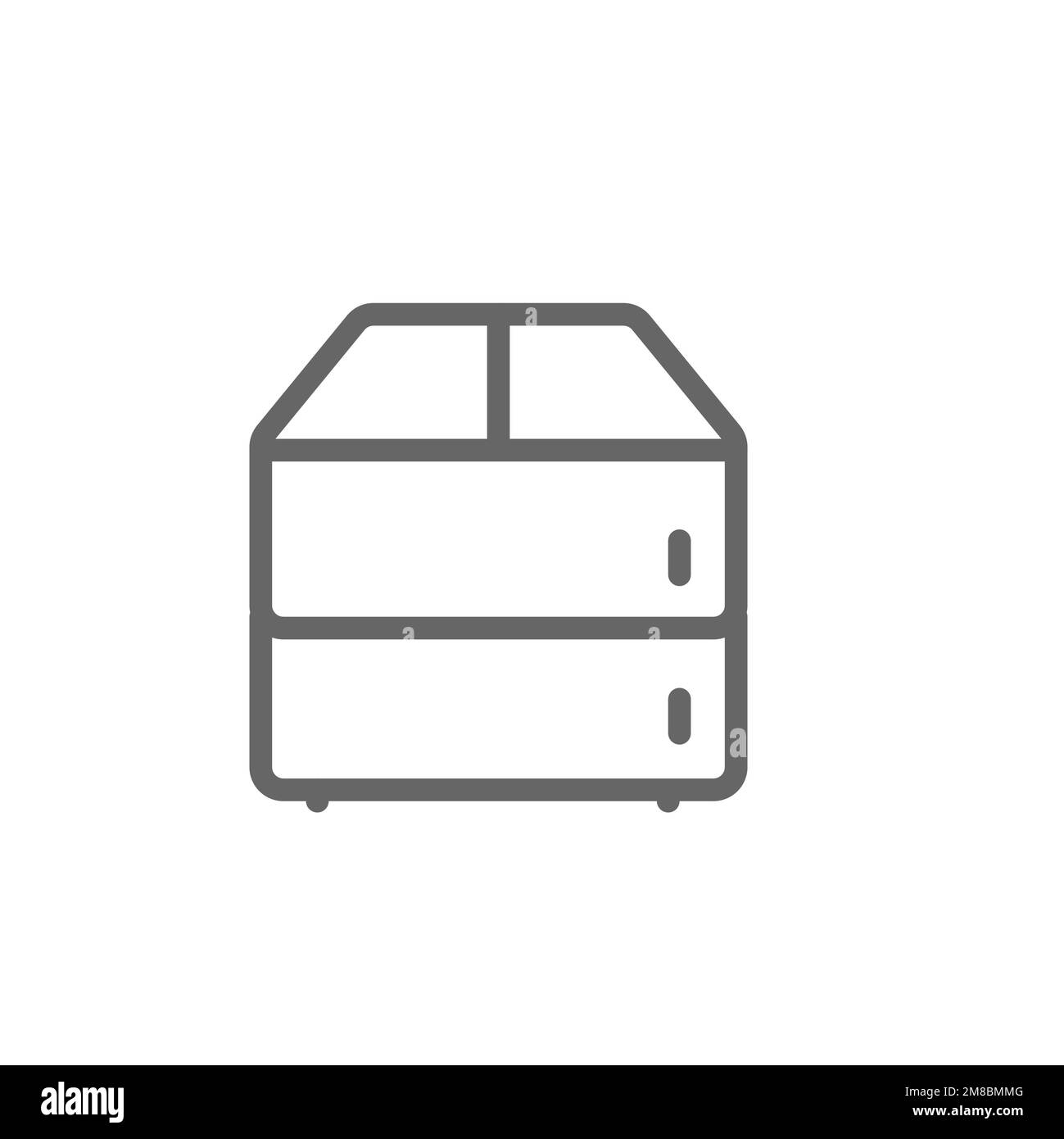 Safe line icon. Graphic resource template, vector illustration Stock ...