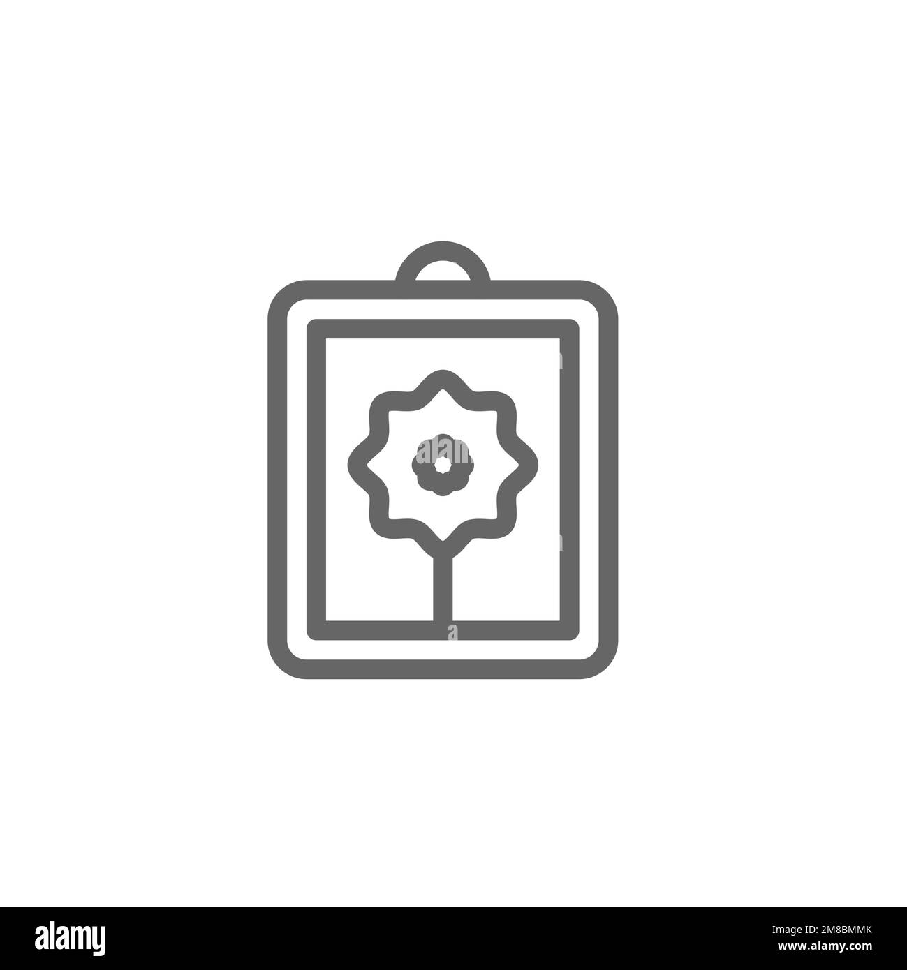 Draw a border line icon. Graphic resource template, vector illustration ...