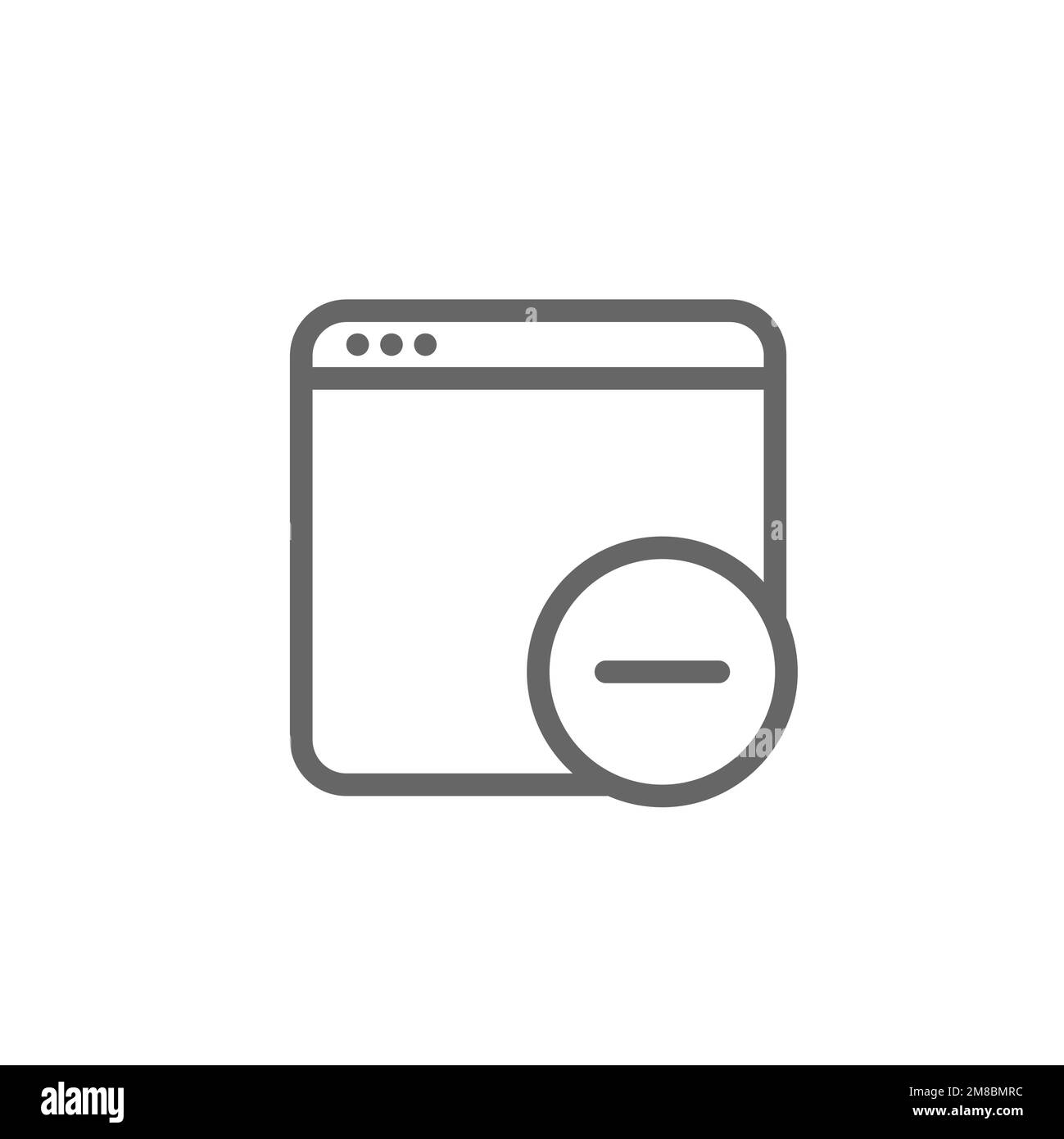 Remove the window line icon. Graphic resource template, vector ...