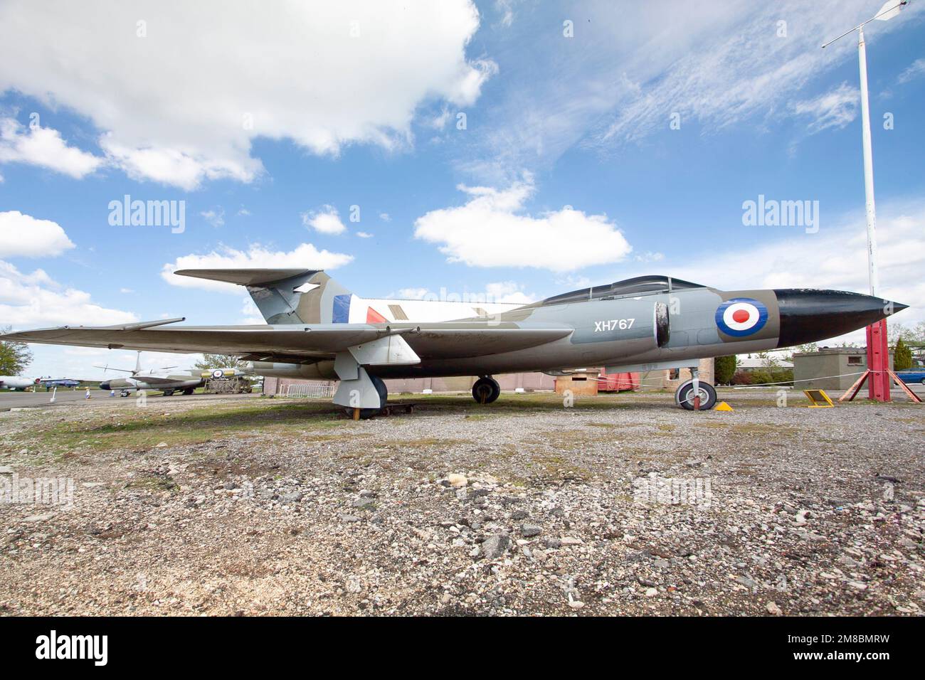 A cold war jet fighter at Elvington Yorkshire England Stock Photo - Alamy