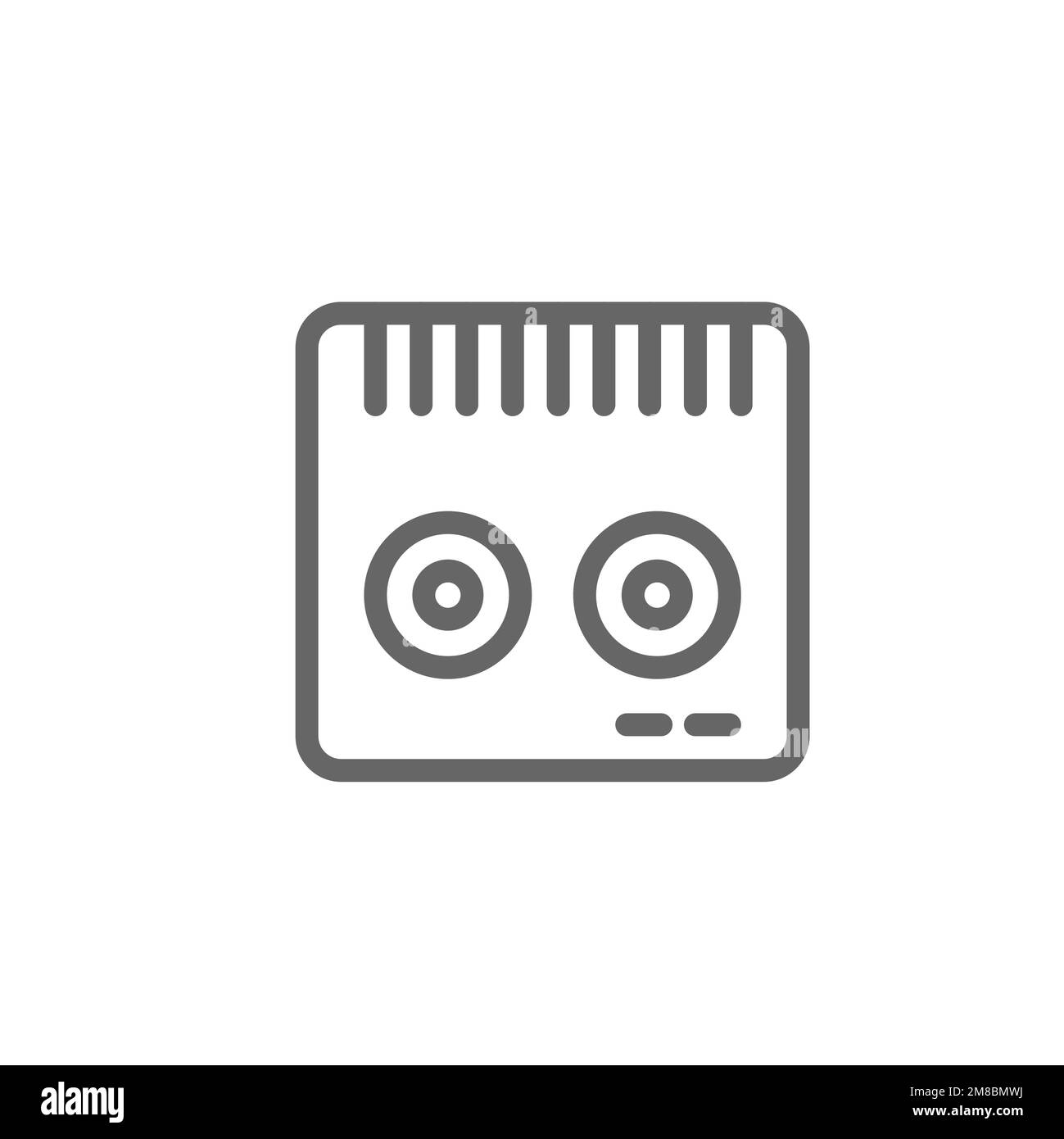 LED light line icon. Graphic resource template, vector illustration ...