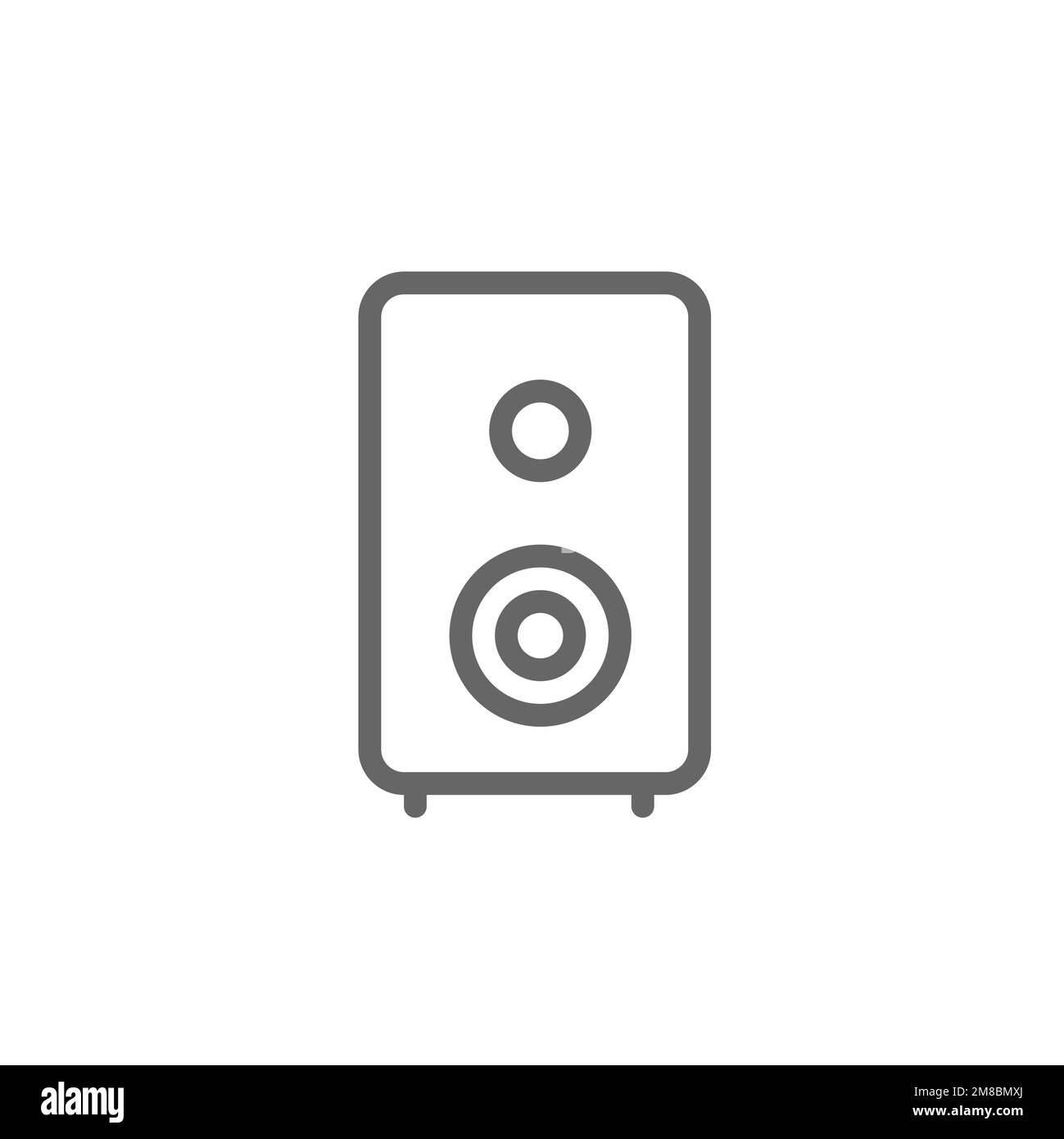 Audio line icon, graphic resource template, vector illustration Stock ...